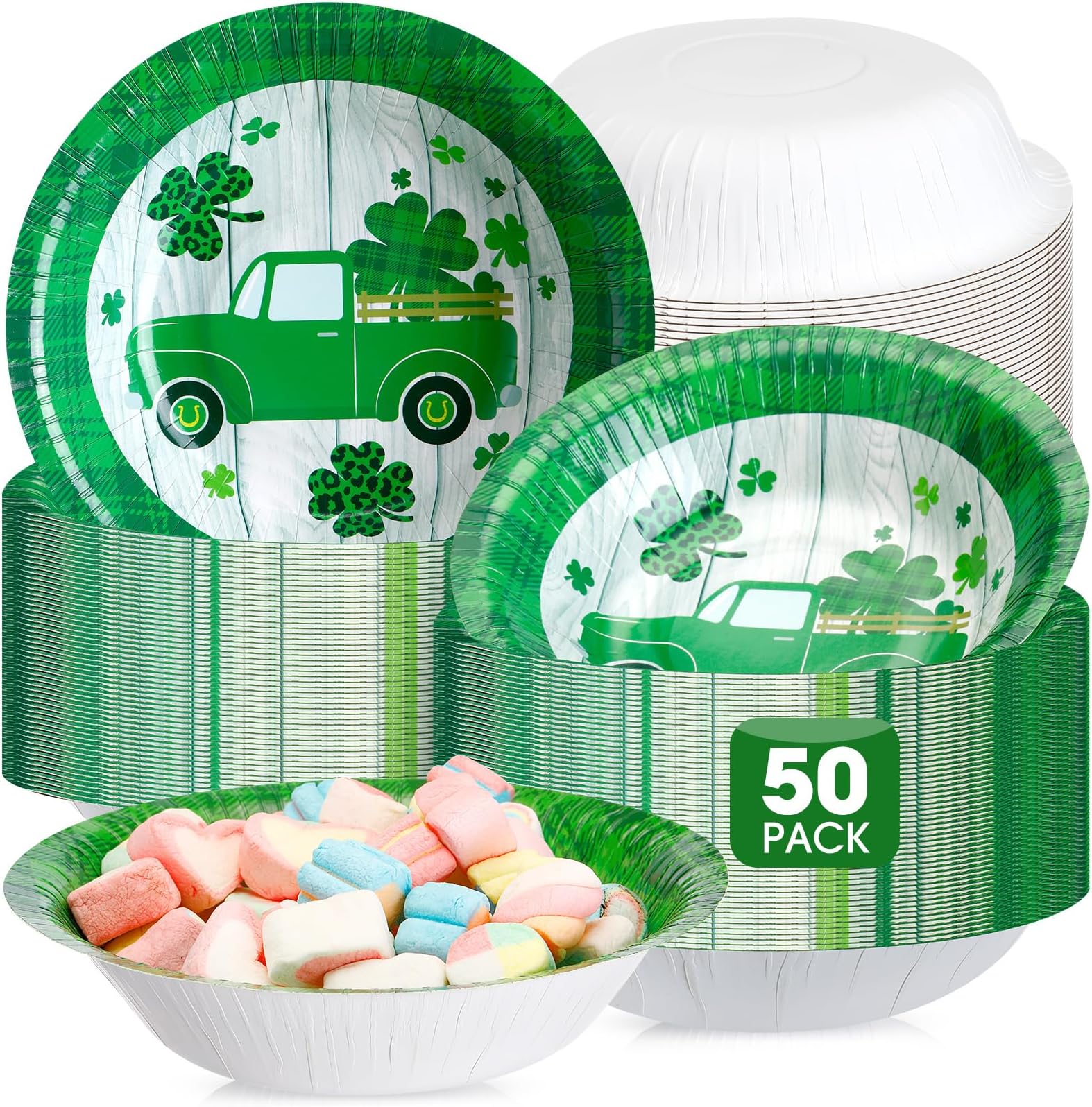 Amazon.com: Creative Converting Touch of Color Paper Bowl, 20 oz, Green ...