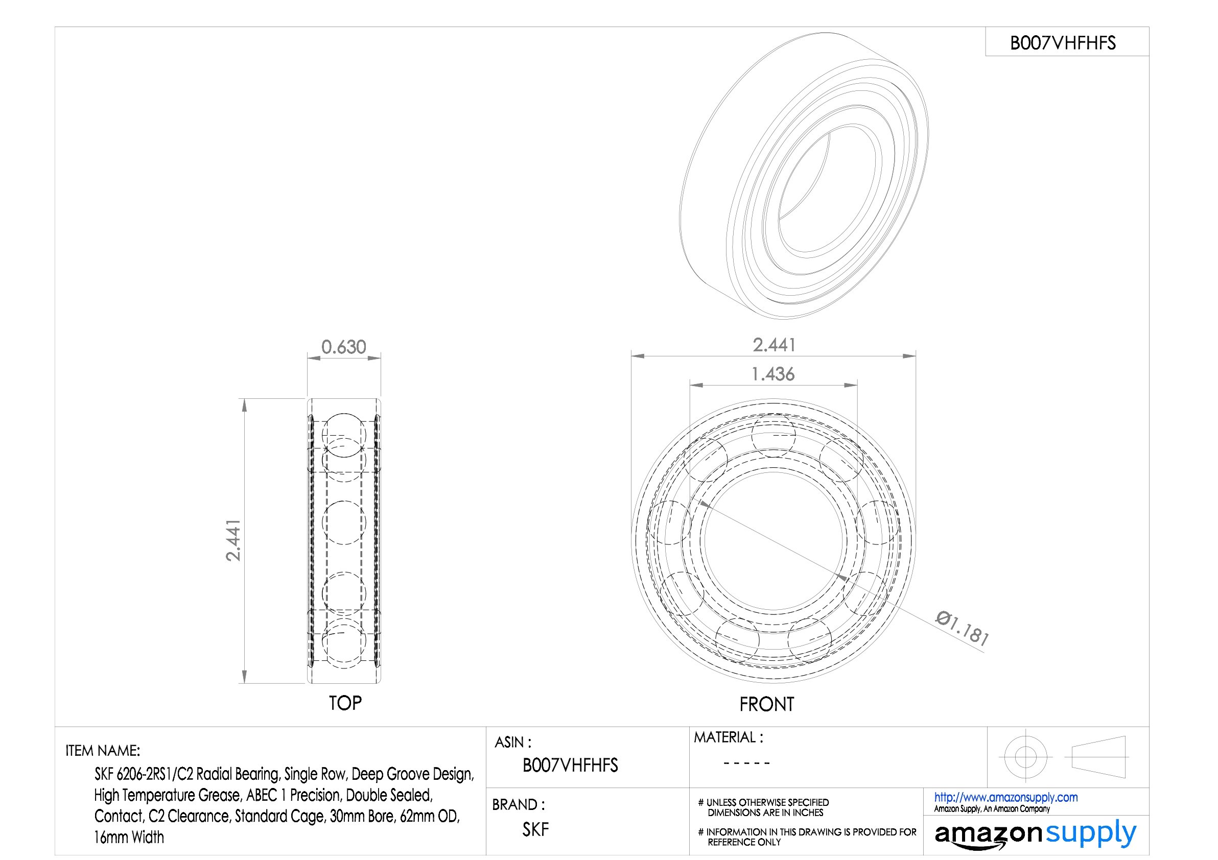 1726206-2RS1 SKF e B €5.13 nskbearingcatalogue.com