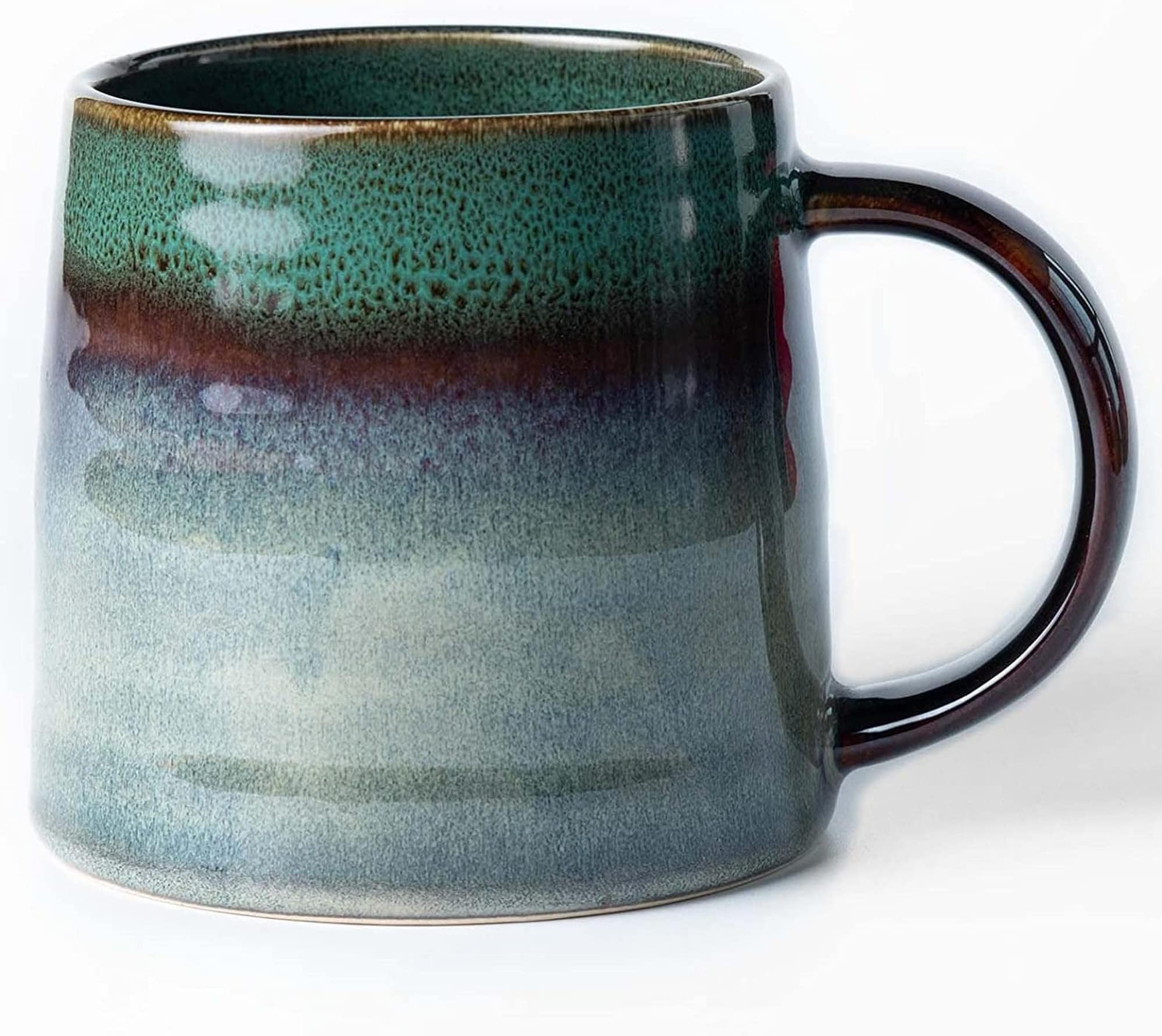 Amazon.com | Clay in Motion Handmade Medium Mug (Mossy Creek): Coffee ...