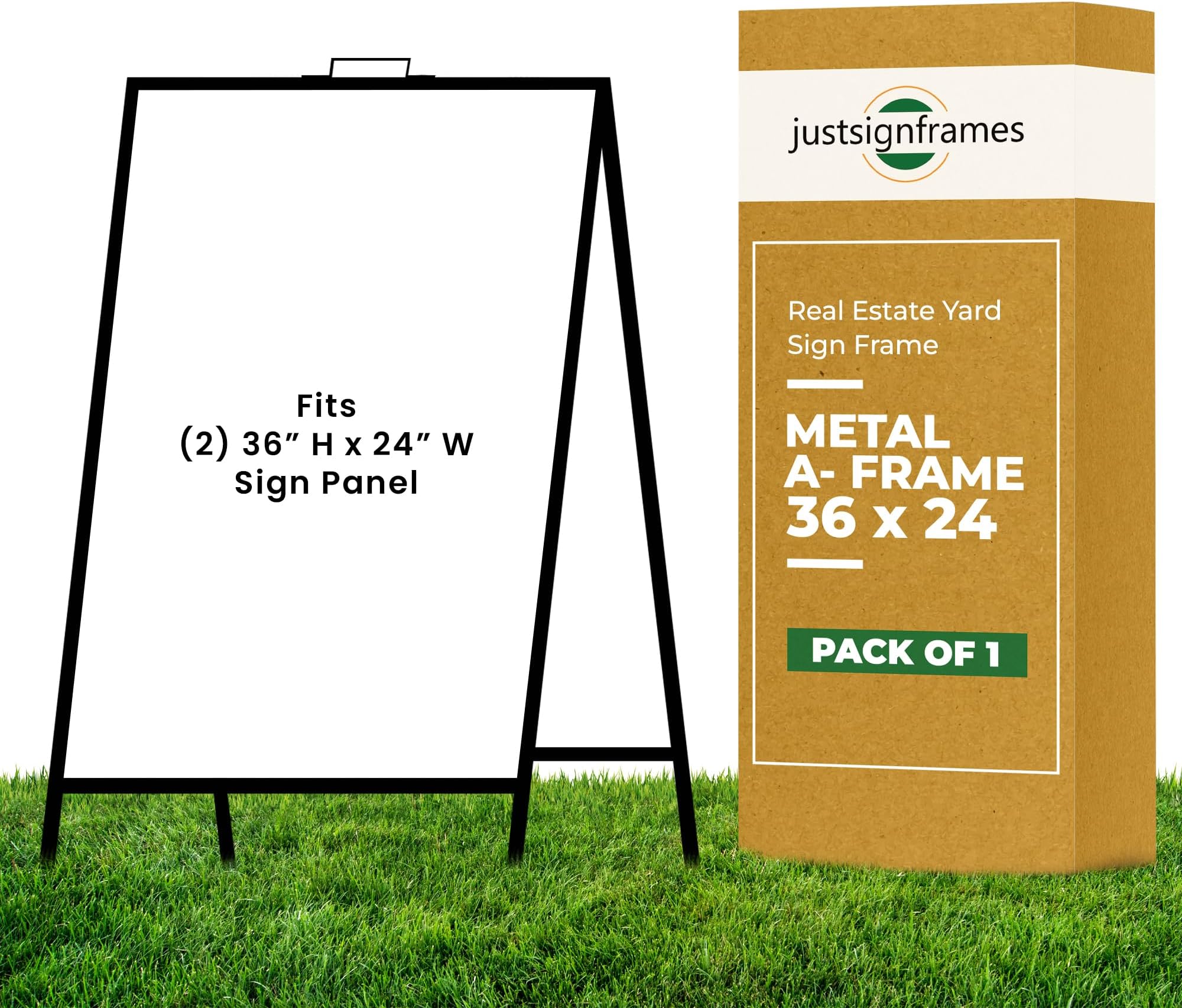 Amazon.com: justsignframes A-Frame Sign Holder (Pack of 1), Outdoor ...
