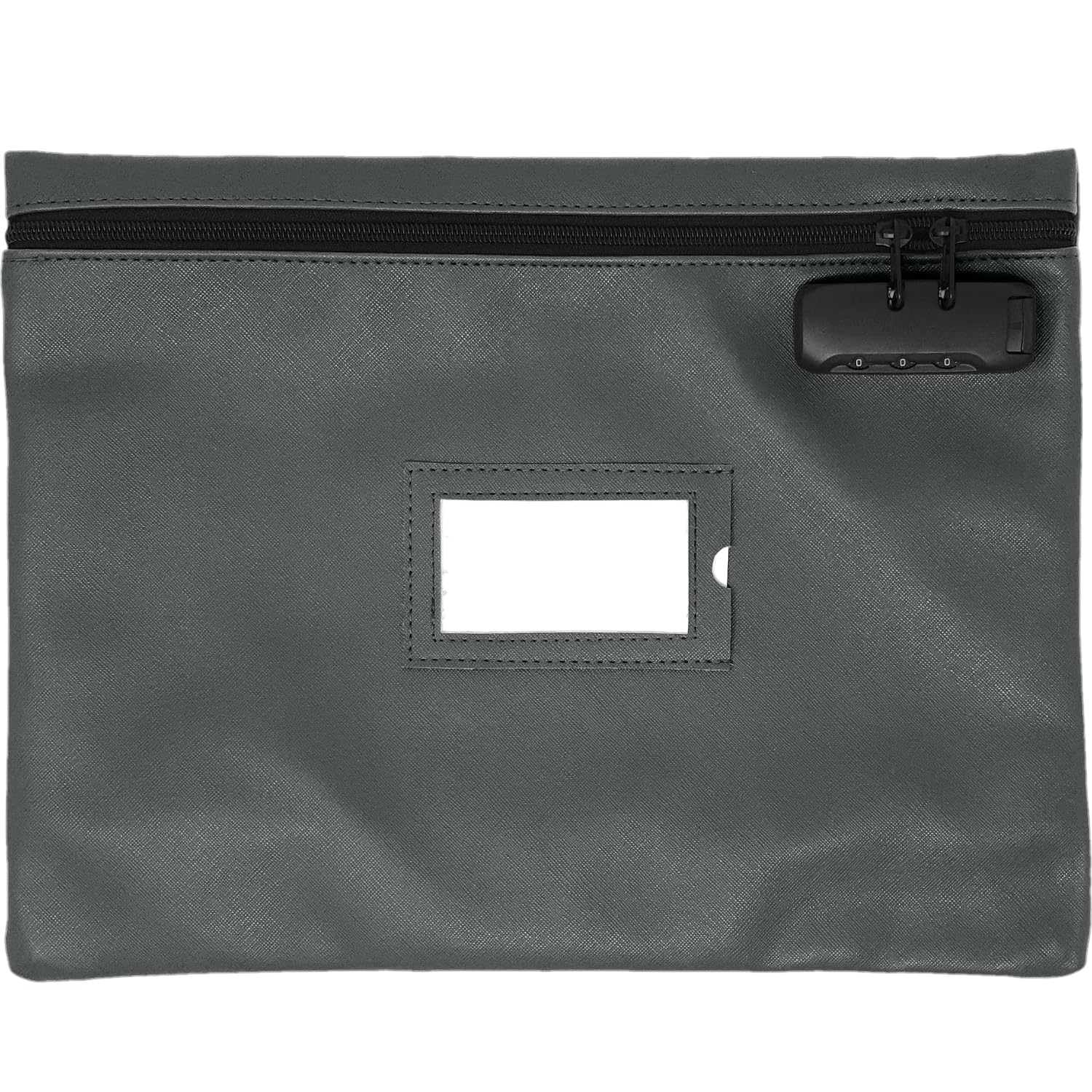 Snapklik.com : Grey Notary Bag 14x11 Inch Locking Document Case