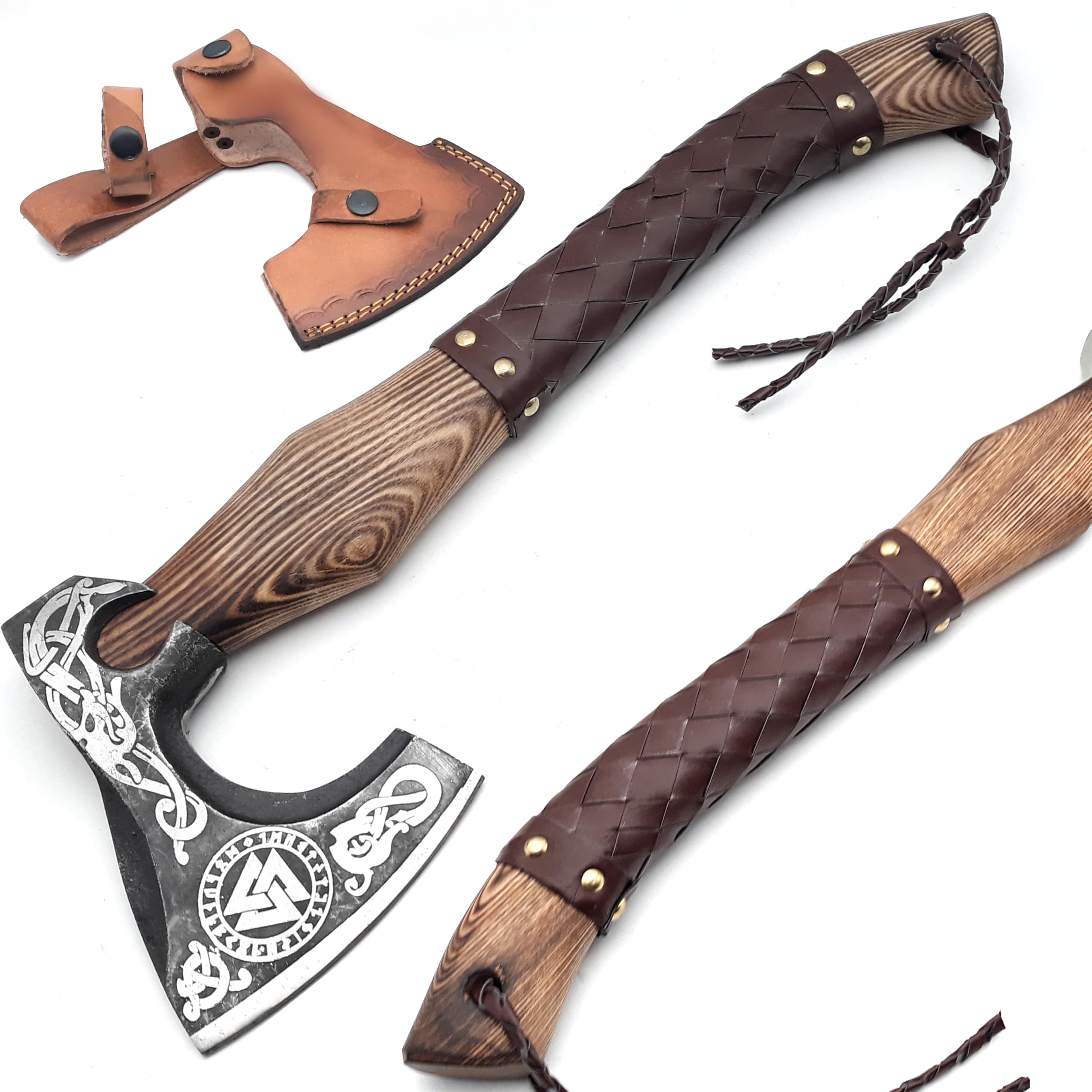 Amazon.com : Ancilla Viking Axe Hatchet for Camping - 16″ Norse Axe ...