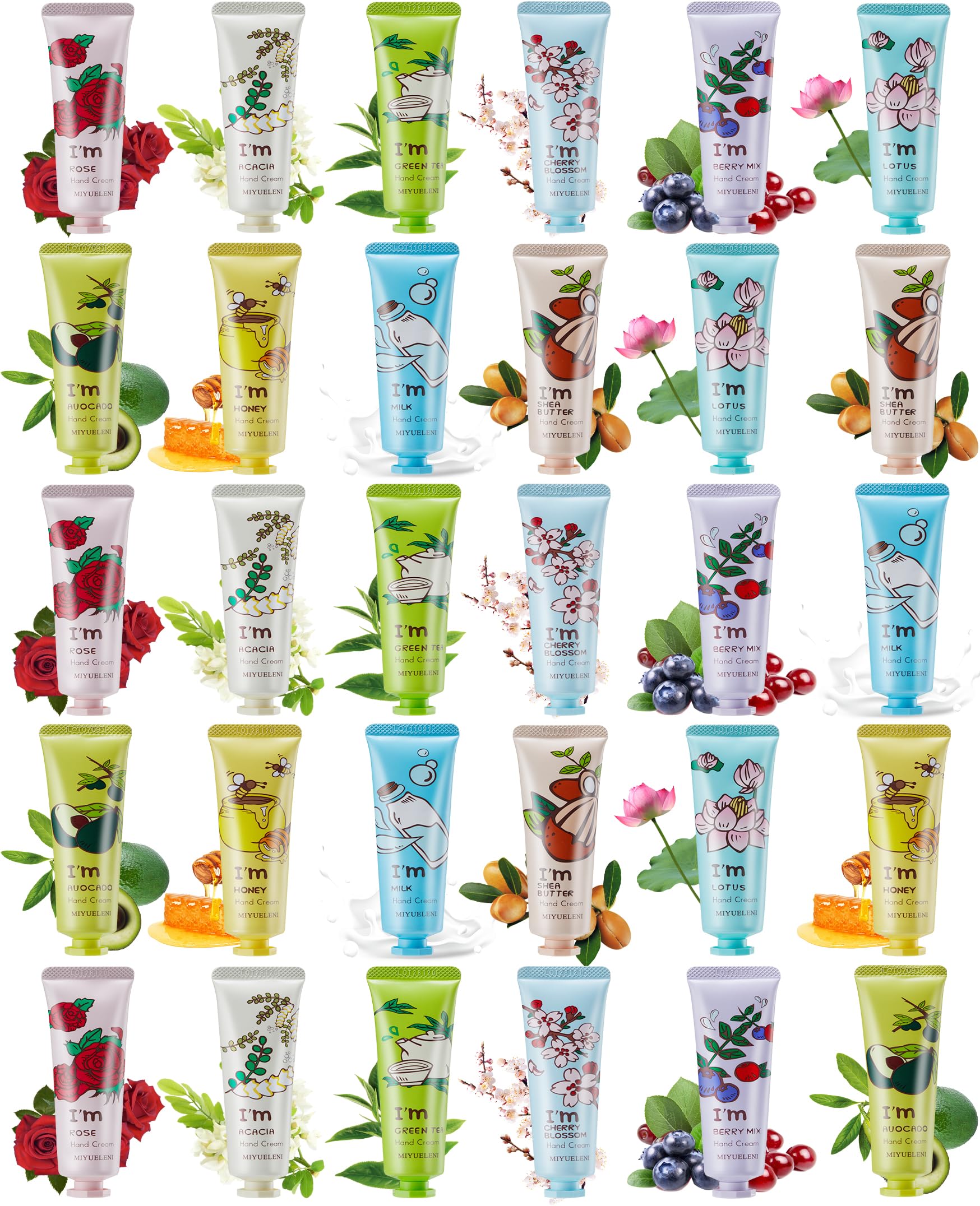 Amazon.com : Blcculi 30 Pack Hand Cream Gift Set,Mini Hand Lotion for ...