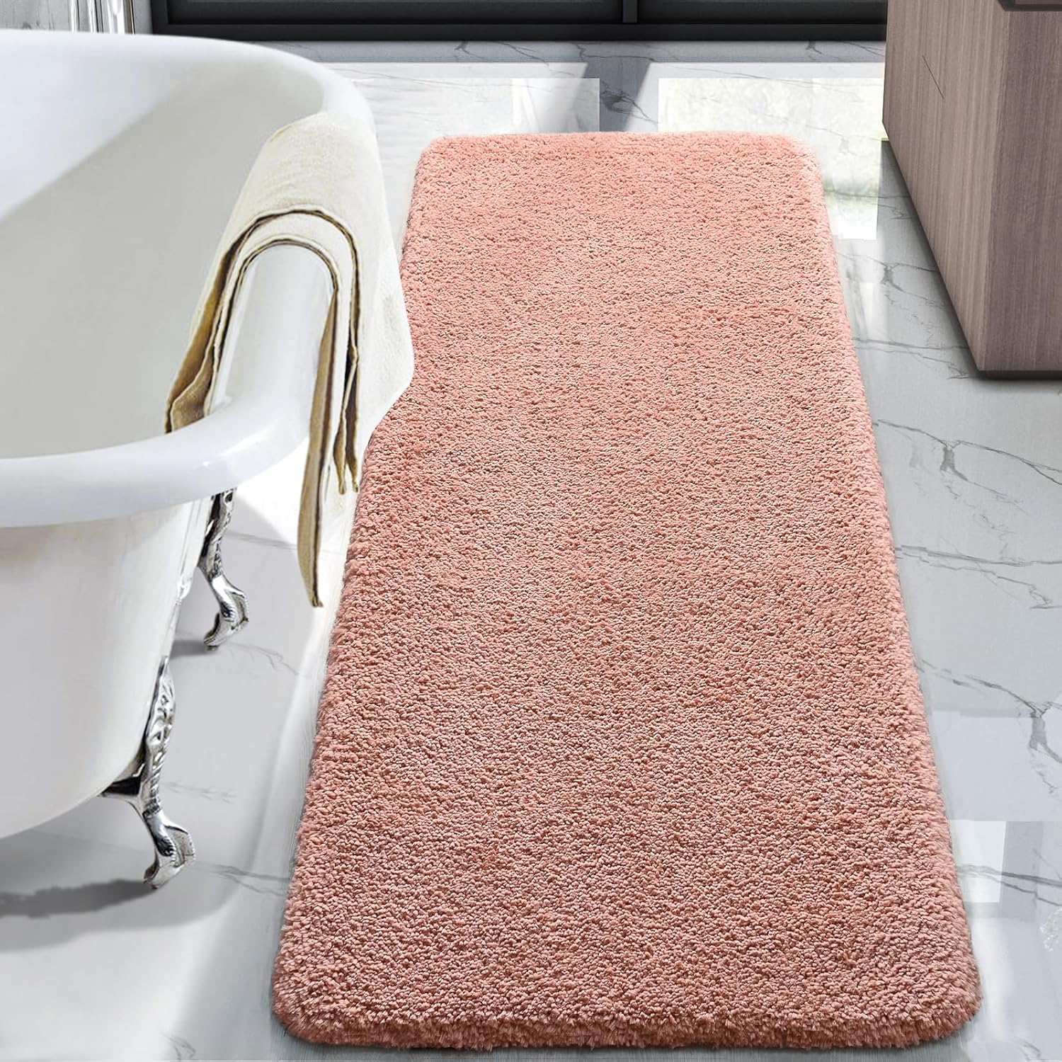 Amazon.com: LOCHAS Bathroom Rug Runner 24x60 Inch, Soft Thick Absorbent ...