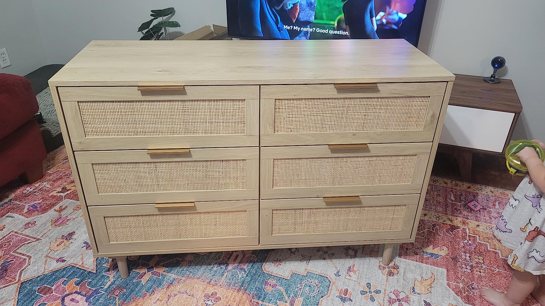 Angel Sar Rattan Dresser: Timeless Elegance for Modern Living