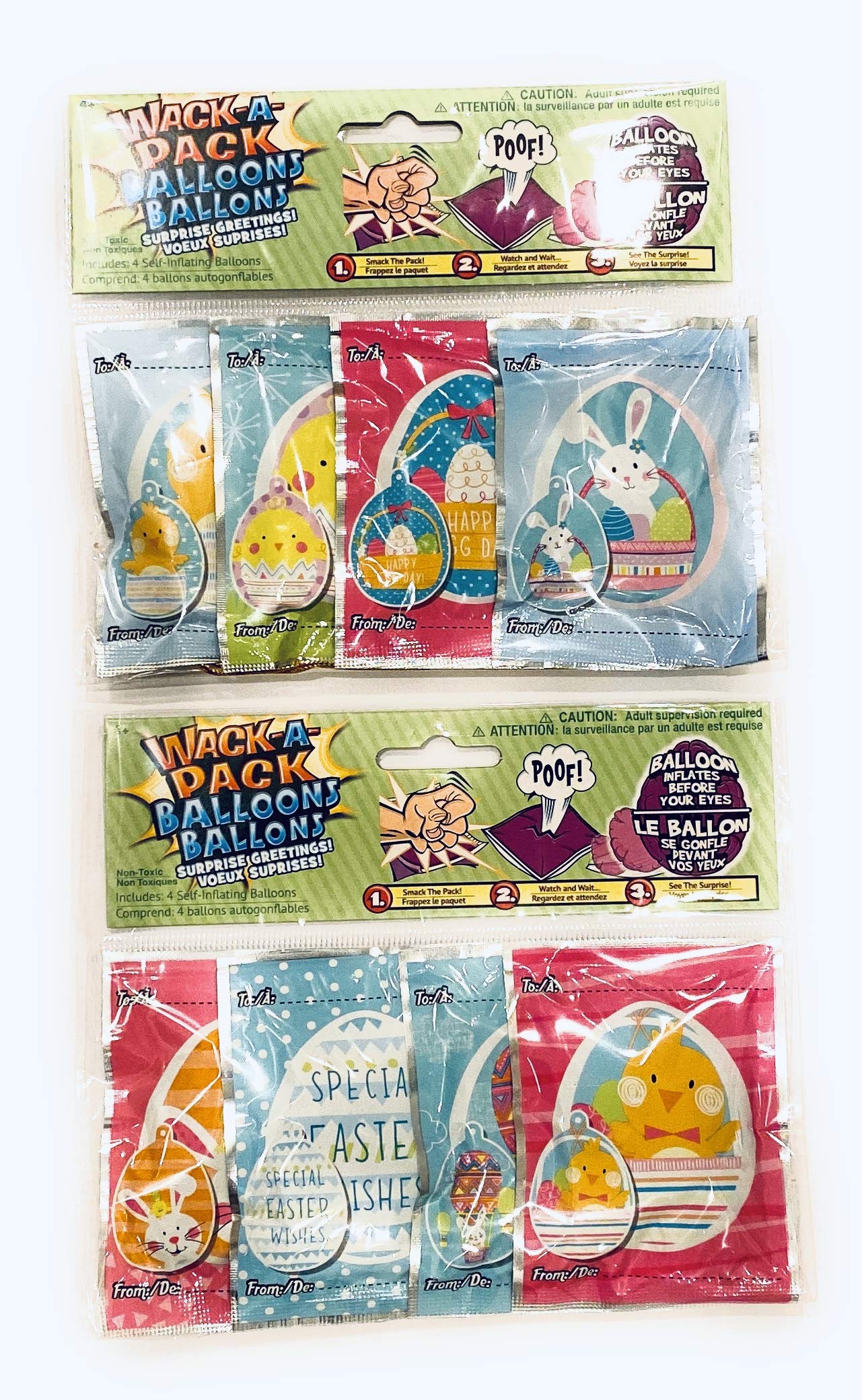 Amazon.com: Easter Wack A Pack Balloons Self Inflating Foil Balloon ...
