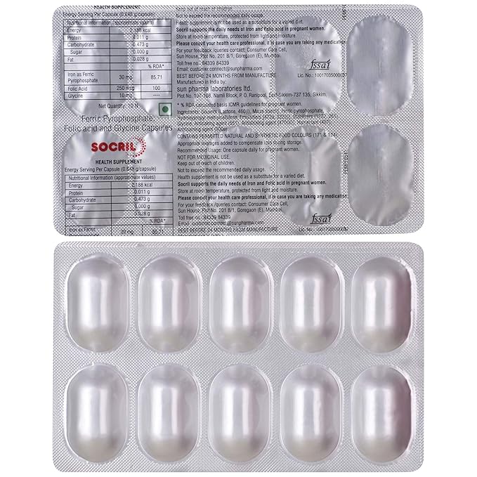 Socril - Strip of 10 Capsules : Amazon.in: Health & Personal Care