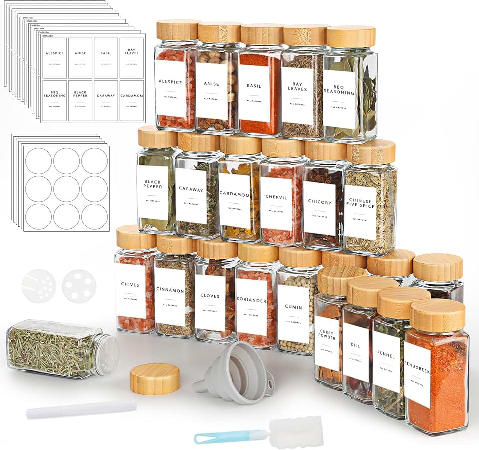 Amazon.co.uk: Spice Jars - Spice Jars / Dressing & Spice Dispensers ...