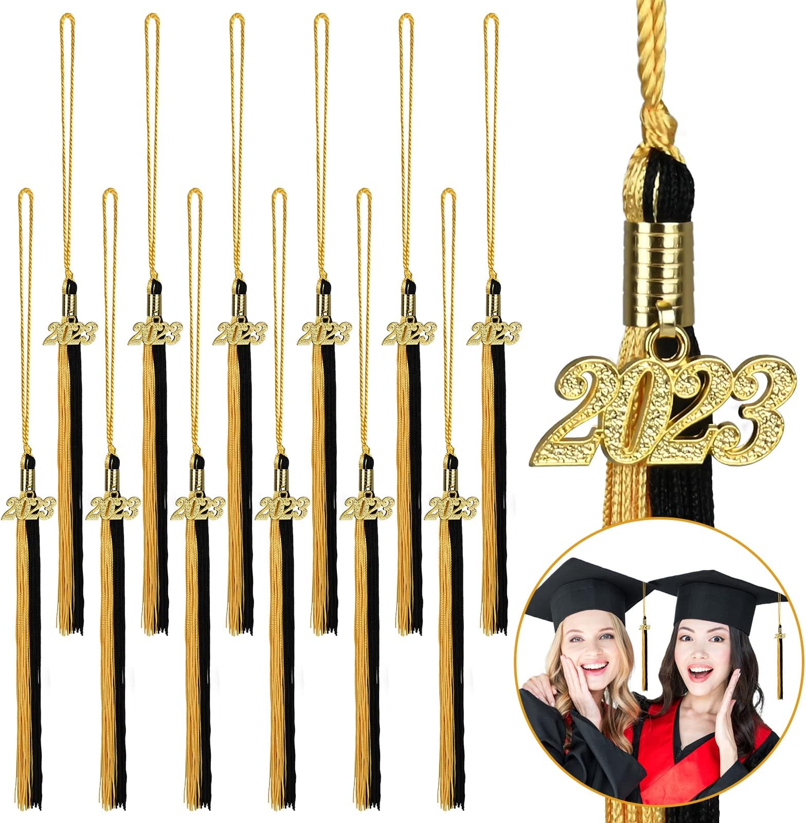 Amazon.com: 30 Pieces Back to School Tassel with 2023 Charm Graduation ...