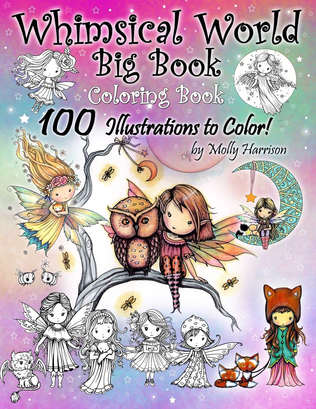 Whimsical World Big Book Coloring Book 100 Illustrations To Color ...