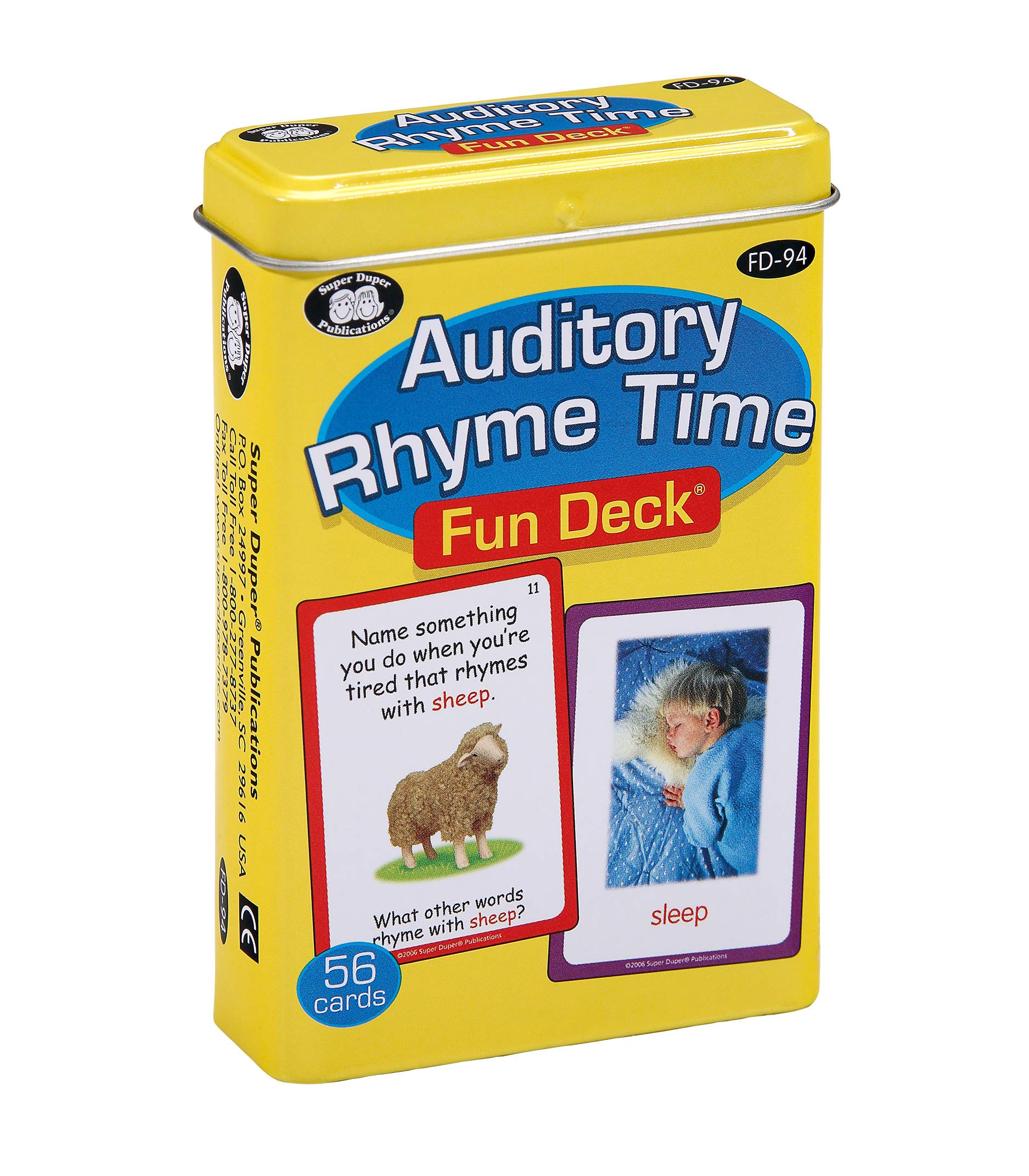 Amazon.com: Super Duper Publications | Auditory Rhyme Time Fun Deck ...