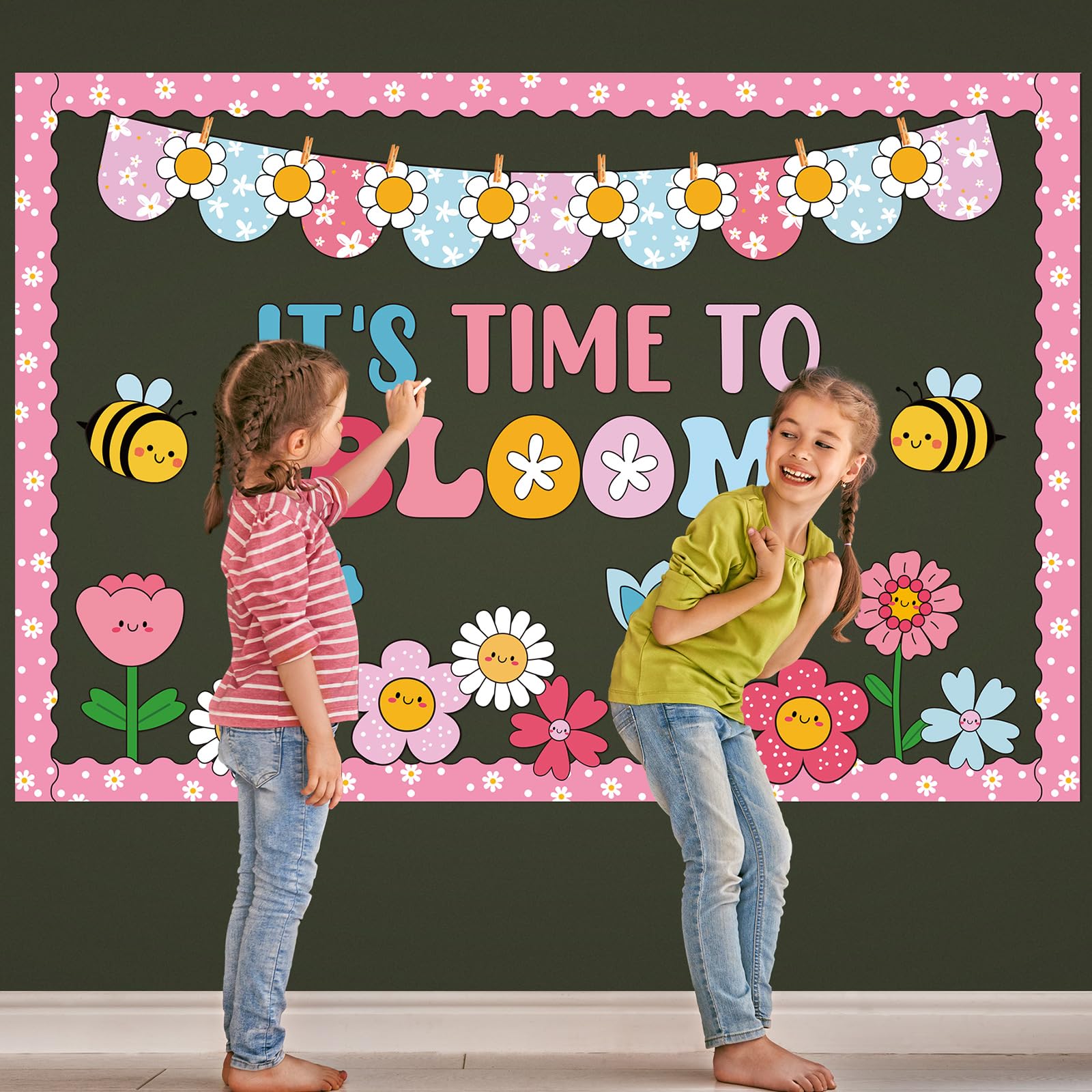 Snapklik.com : 81 Pcs Spring Classroom Bulletin Board Decorations Its ...