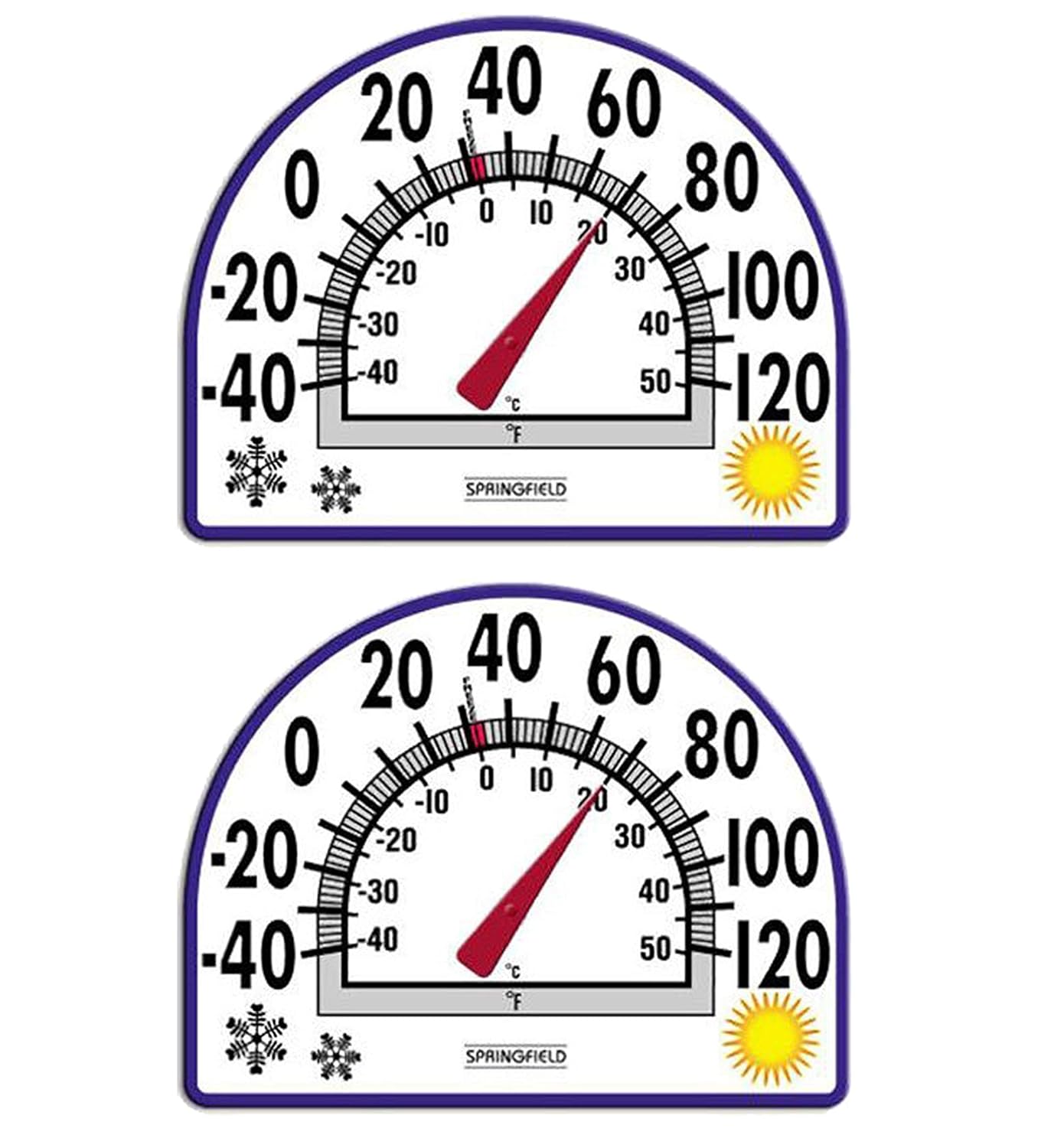 Taylor Precision Products Springfield Static Cling Temperature Meter ...
