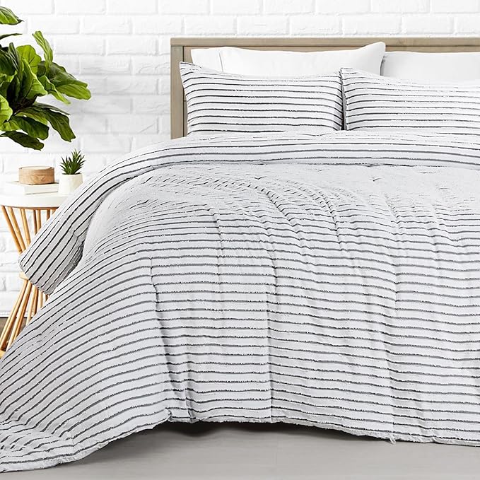 Amazon.com: HOMBYS Oversized King Boho Comforter Set 128x120, Black ...