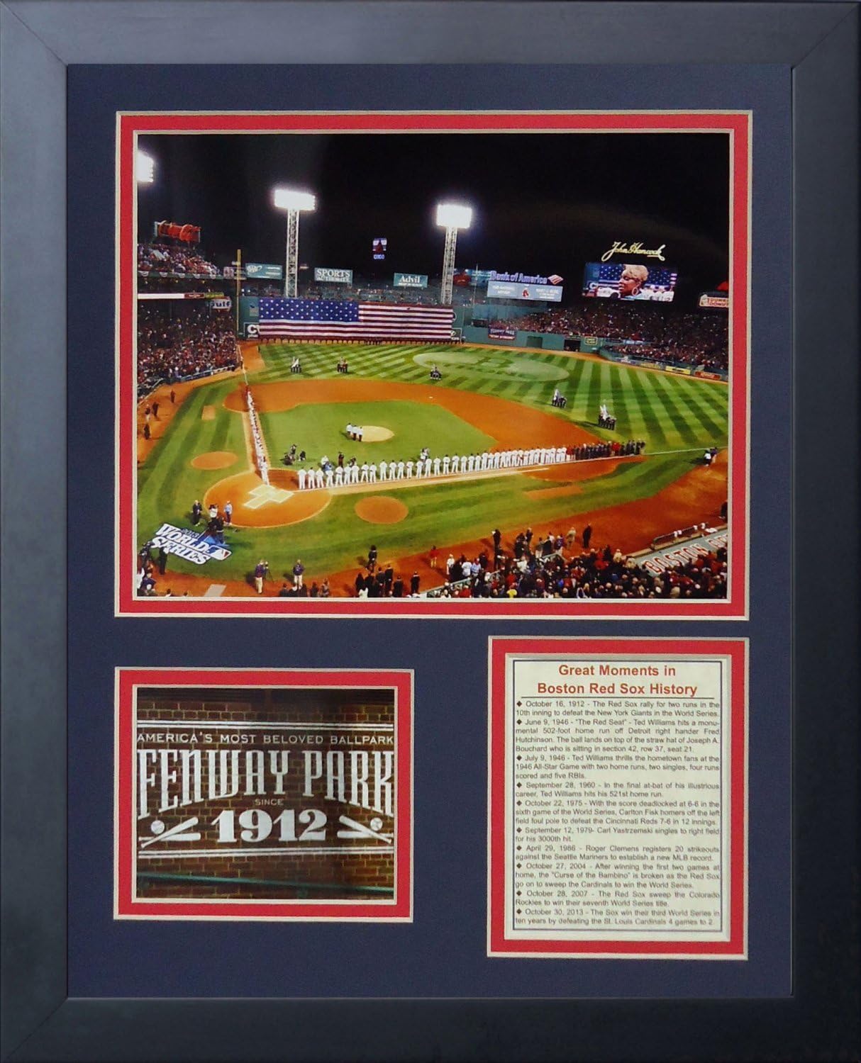 Amazon.com: Michael Birawer Paintings Fenway Park Poster Print 32x24 ...