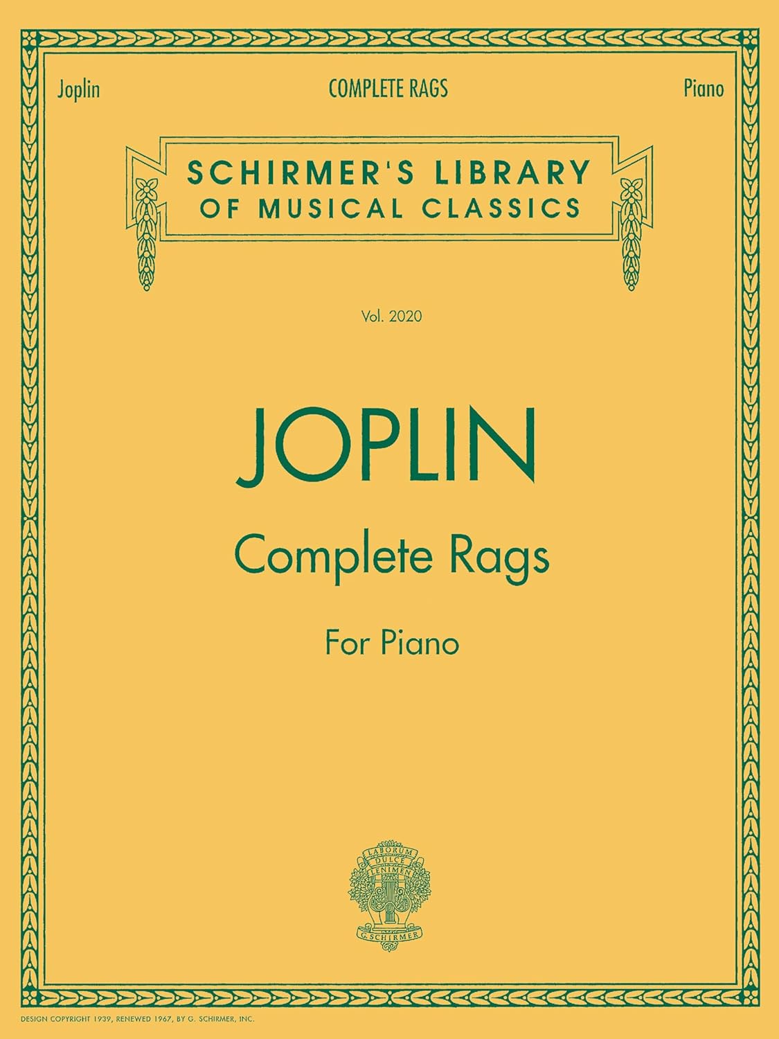 Scott Joplin - Complete Rags for Piano | Advanced Ragtime Sheet Music ...