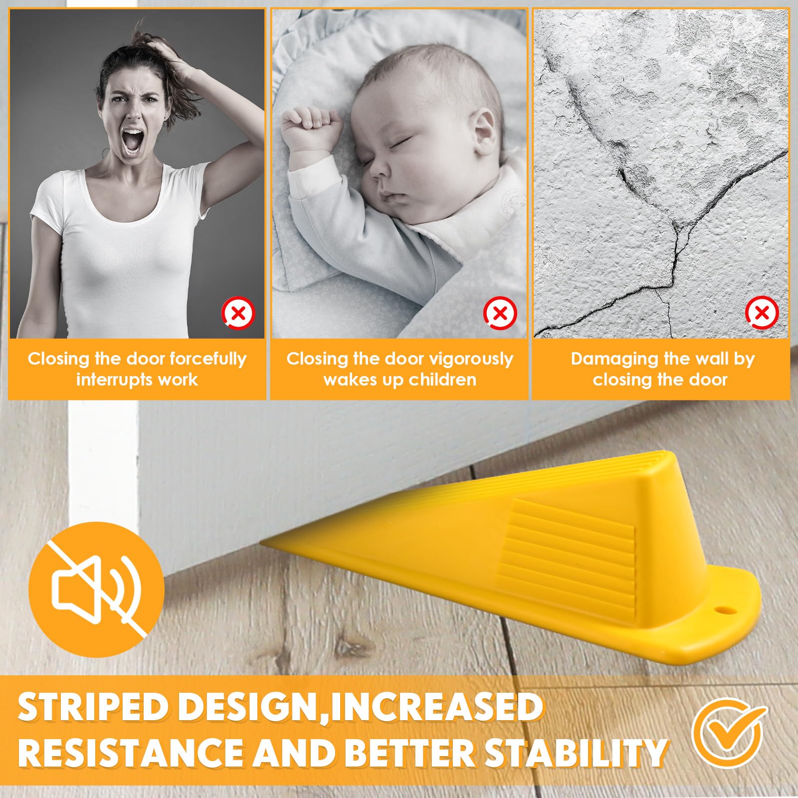 Snapklik.com : Frienda 2 Pcs Jumbo Door Stoppers Heavy Duty Door ...