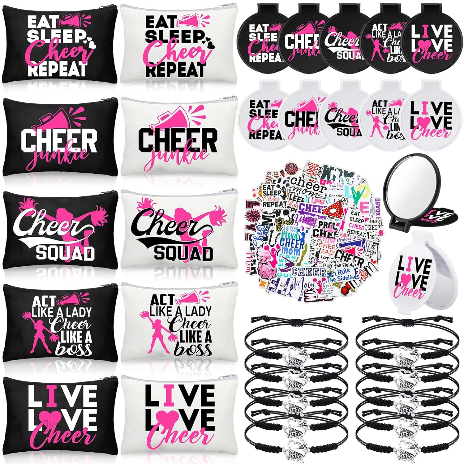 Amazon.com : Talltalk 80 Pcs Cheerleader Gifts Set Cheerleader Mirror ...