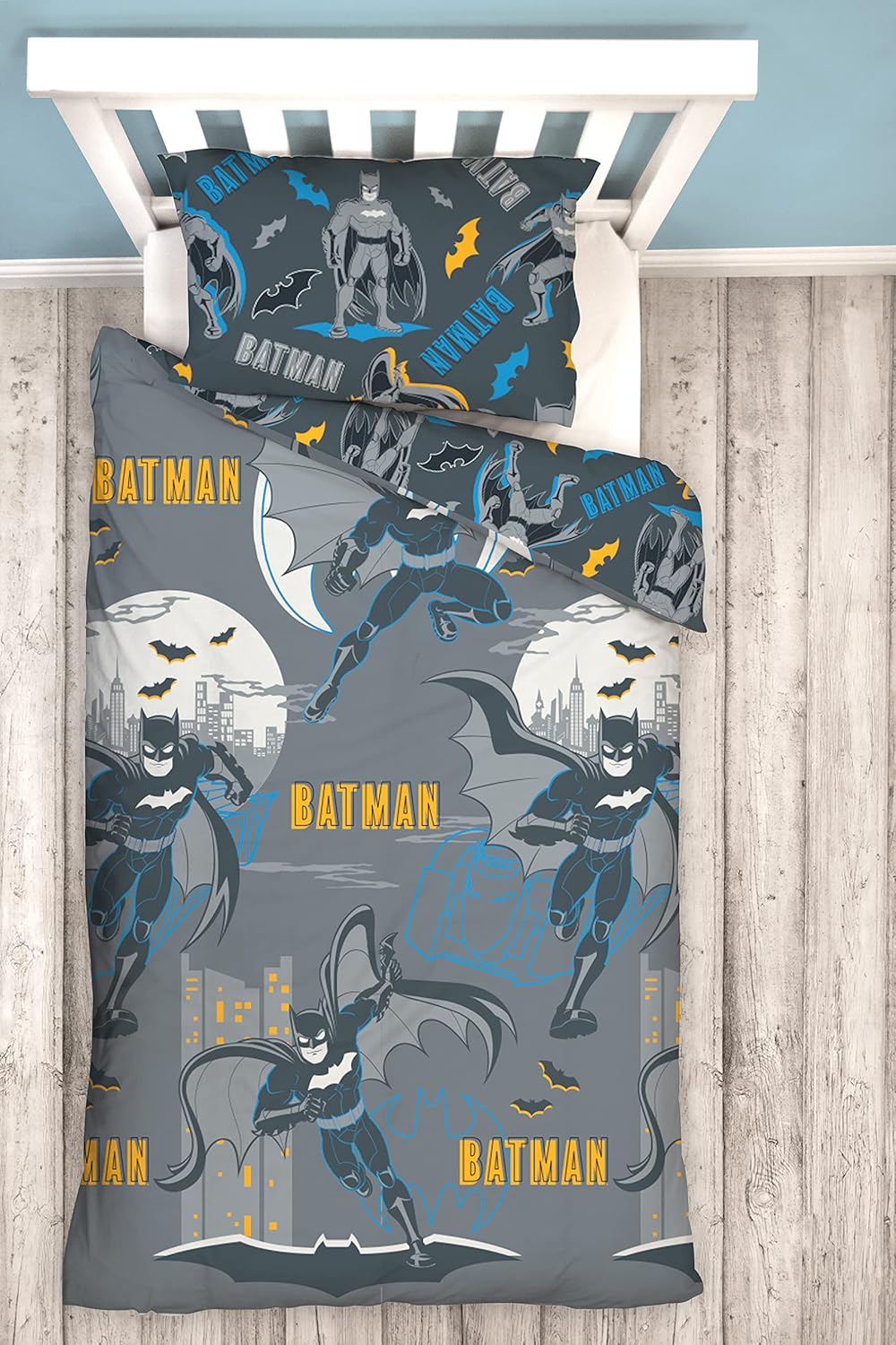 Disney Batman Official Single Duvet Cover Bedding Set : Amazon.co.uk ...