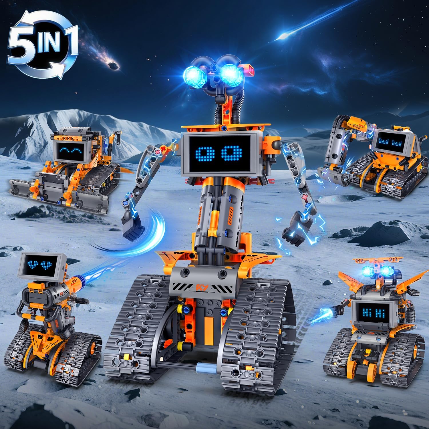 HOGOKIDS SC8814 5-in-1 Robot Building Kit User Manual