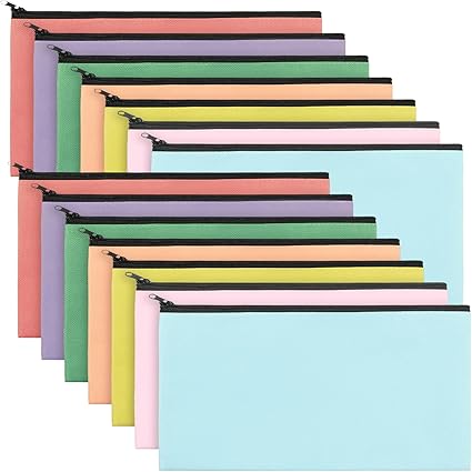 Amazon.com : Teling 14 Pack Money Bank Bags with Zipper Security ...