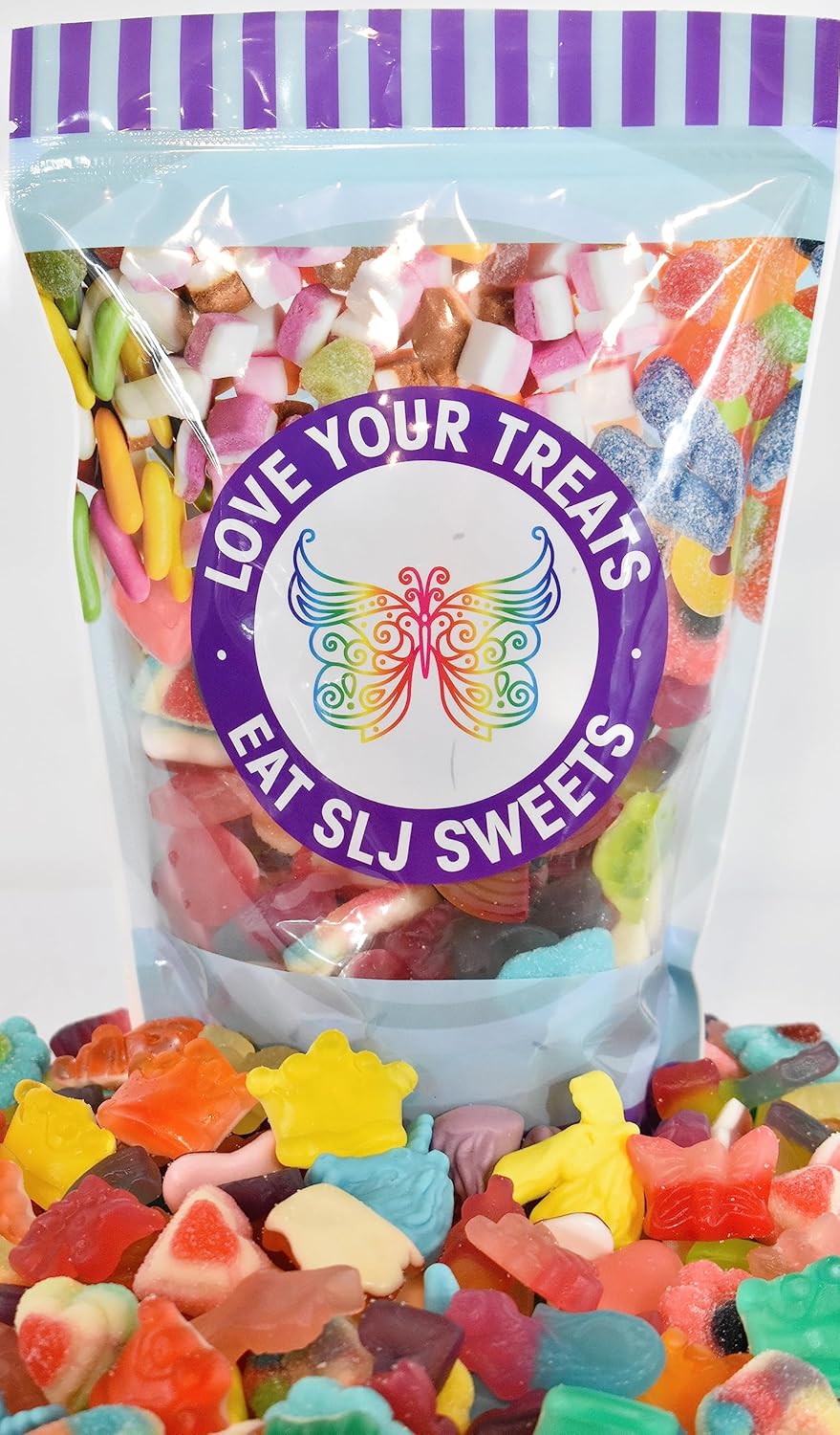 1kg Girly Rainbow Fairy Tale Sweet Assortment Pick n Mix Sweets Gift ...