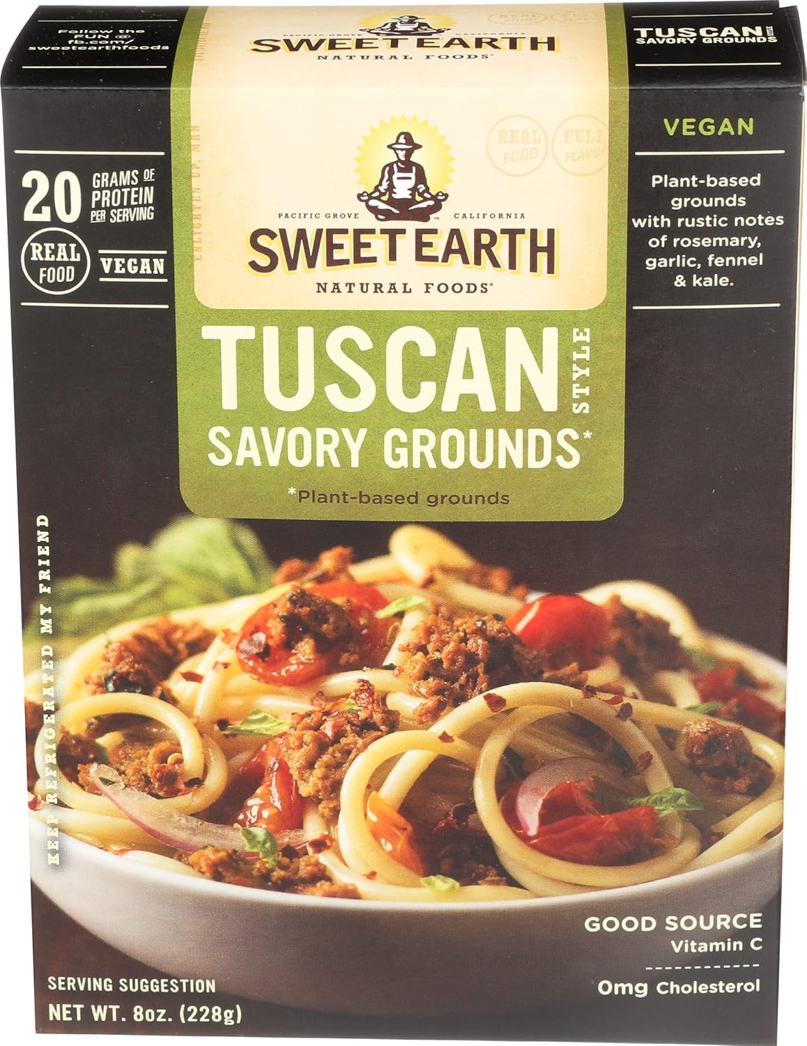 Amazon.com: SWEET EARTH Savory Tuscan Ground, 8 OZ : Grocery & Gourmet Food