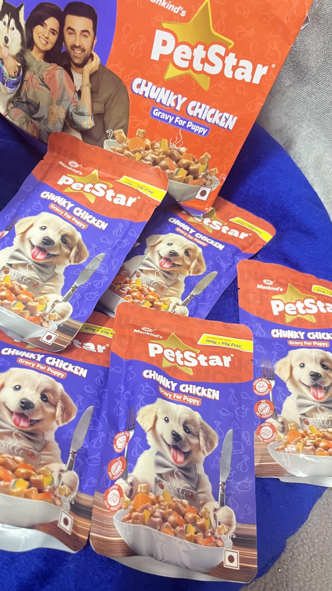 Mankind Petstar Puppy Wet Dog Food (High Protein) Chunky Chicken Gravy ...