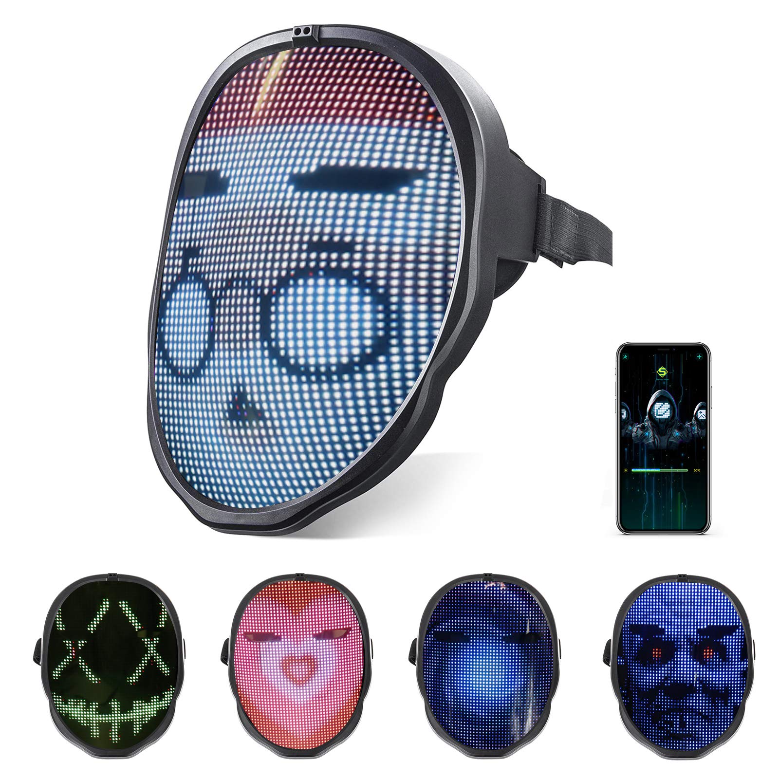 Led Mask Light Up with Blueto...B08XJVRD18 | Encarguelo.com