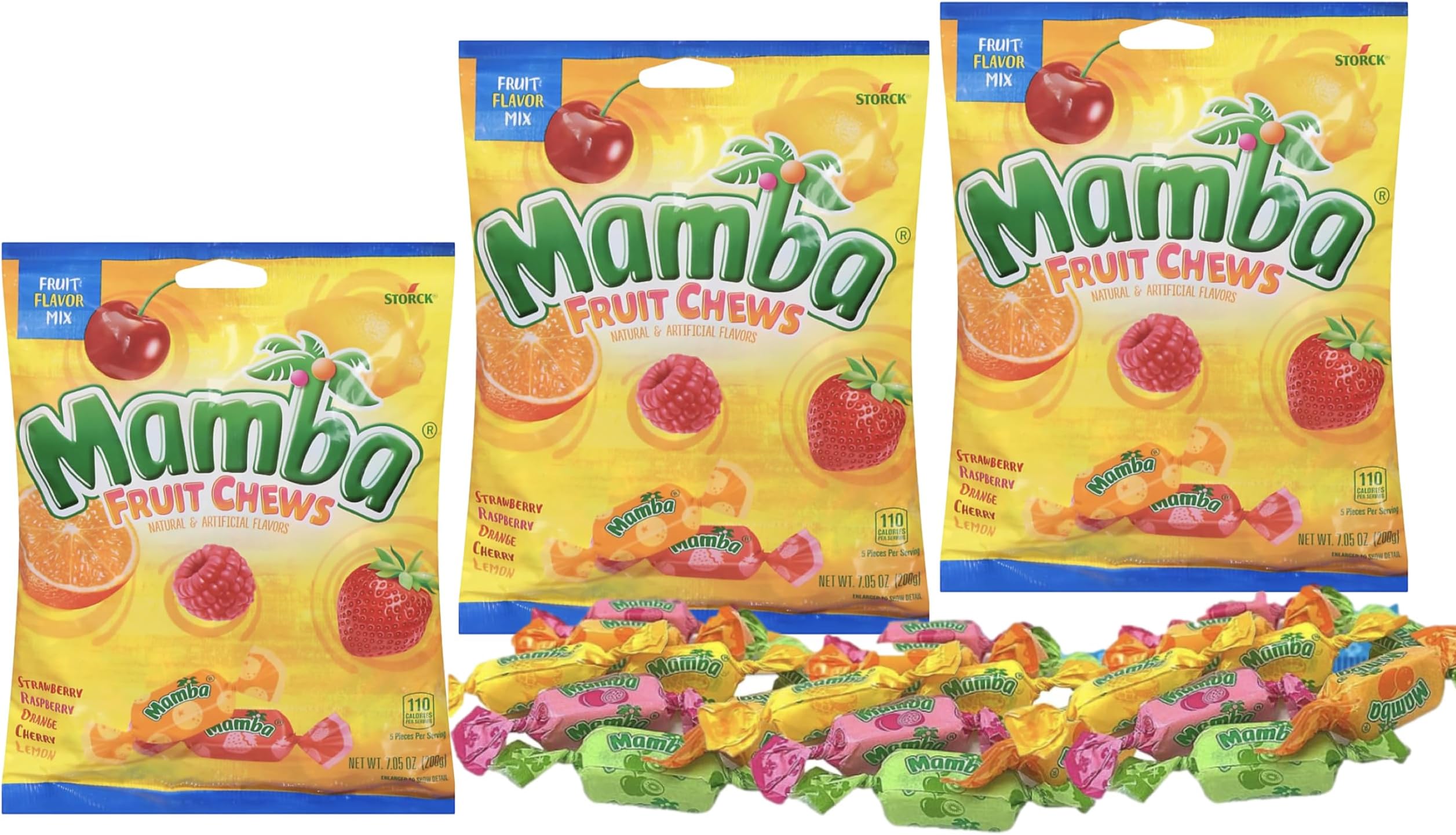 Amazon.com : Fruit Chews Candy | Mamba Fruit Flavor Mix - Strawberry ...