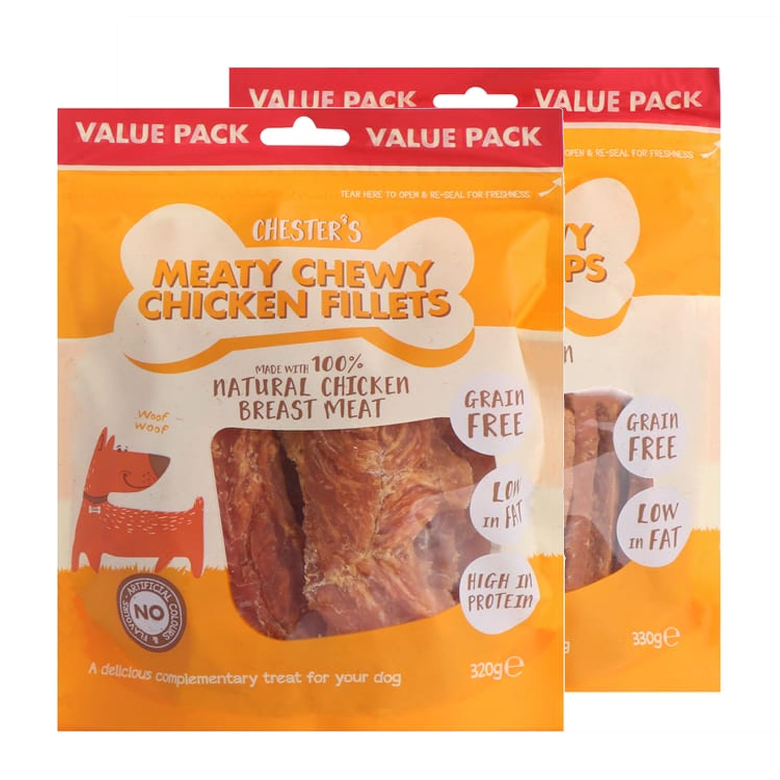 Katsy Style Chester Meaty Chewy Chicken Strips & Chicken Fillets -100% ...