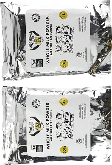 Medallion Brand Whole Milk Powder 500g 2 Pack - Dried Milk from Canada ...