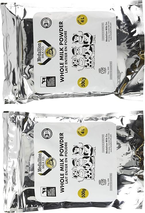 Medallion Brand Whole Milk Powder 500g 2 Pack - Dried Milk from Canada ...