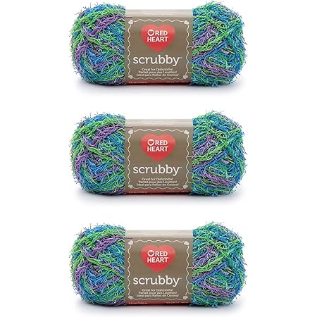 Amazon.com: Red Heart Scrubby E833 Yarn, Coconut