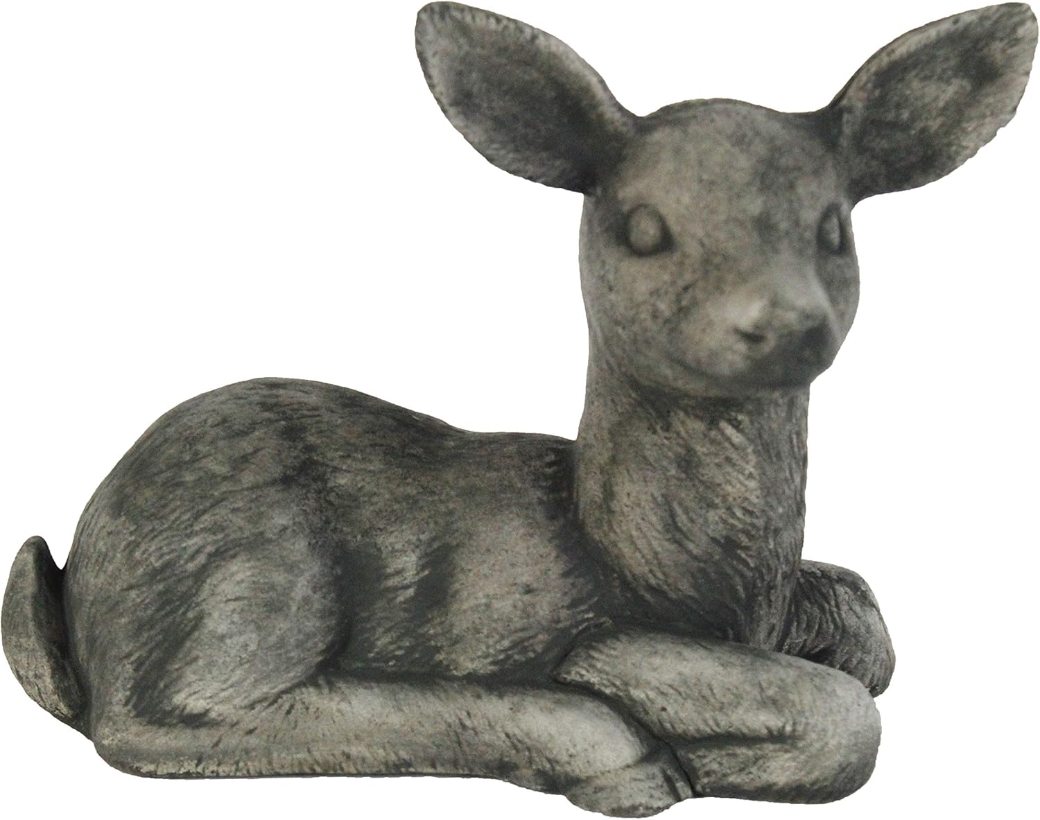 Amazon.com: Sitting Deer Statue Sculpture Concrete Deer Statue Home and ...