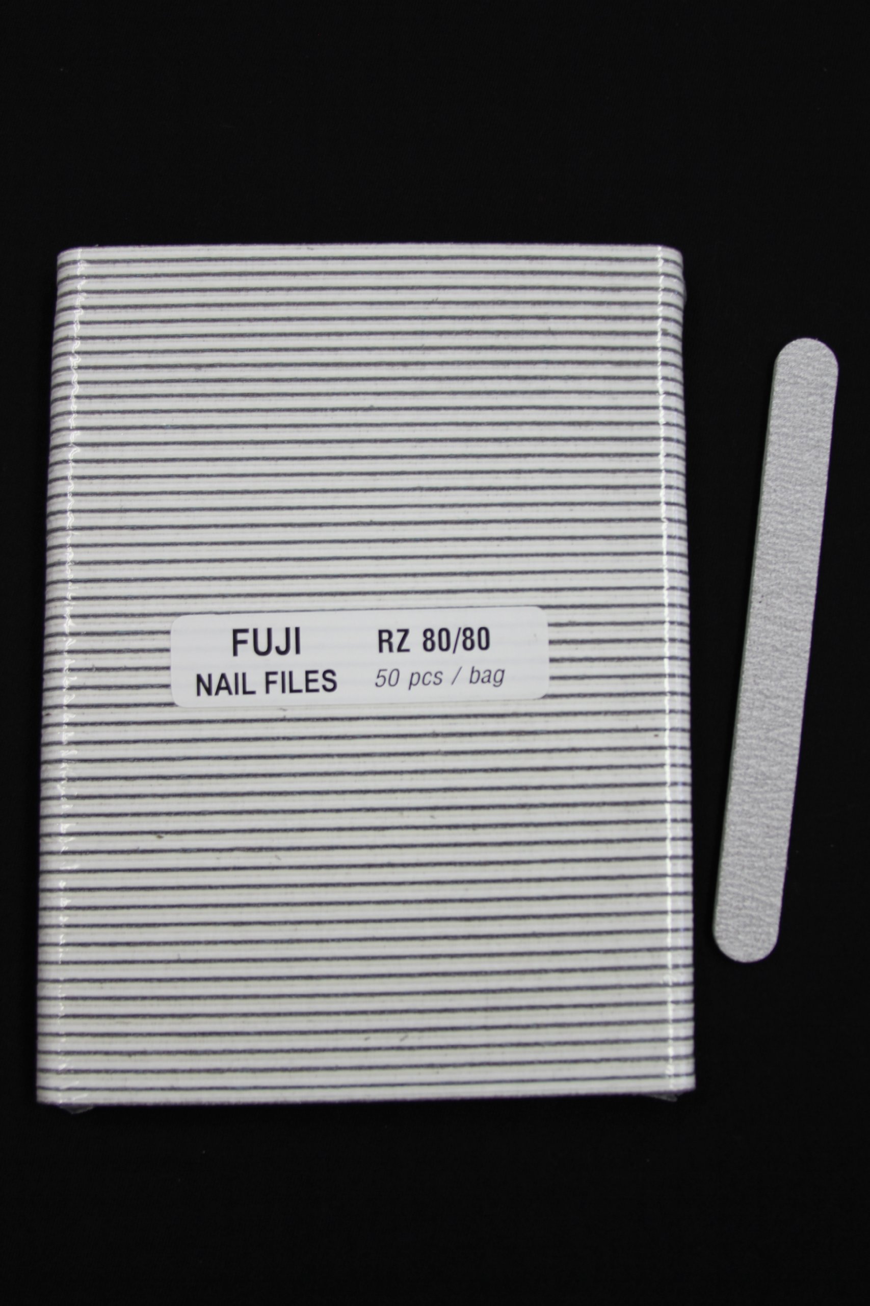 Amazon.com : Nail Files Grit 80/80, Coarse Zebra Round (50pcs in a Pack ...