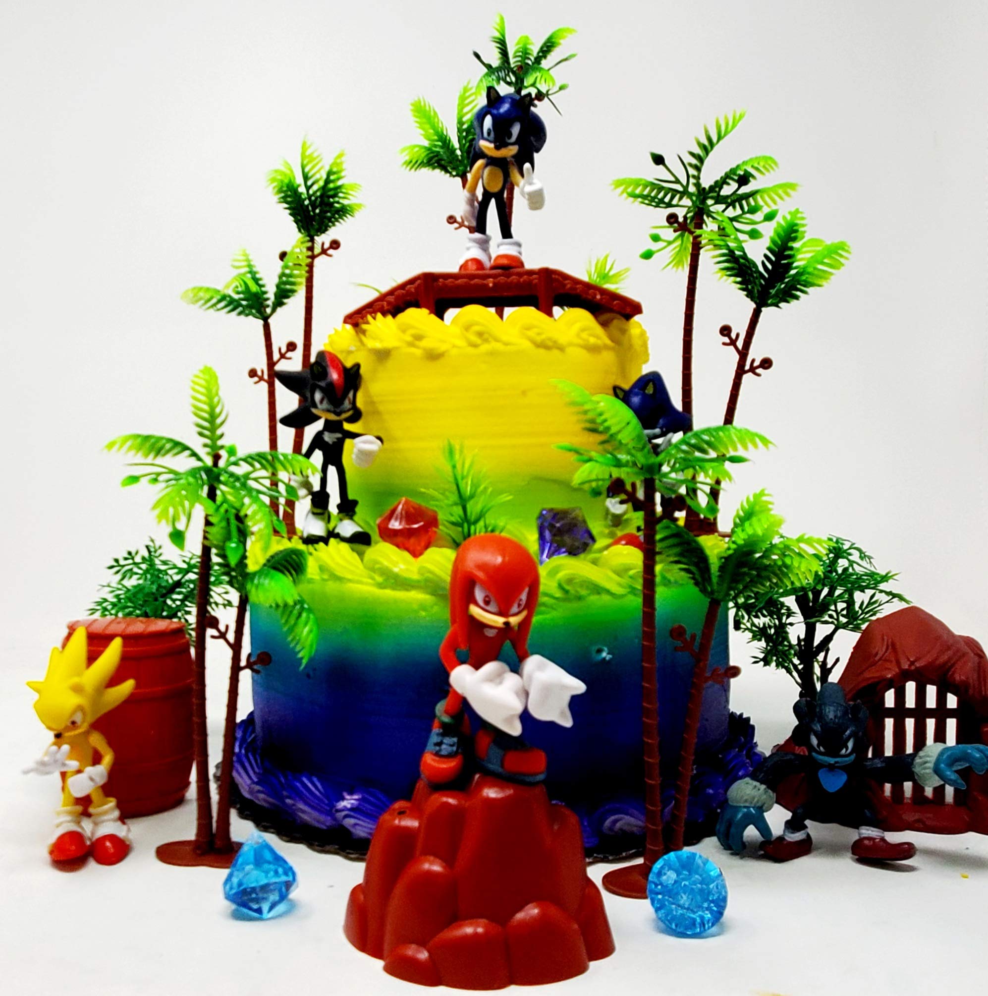 SONIC and Friends Deluxe Game Scene Birthday Party Cake Topper ...