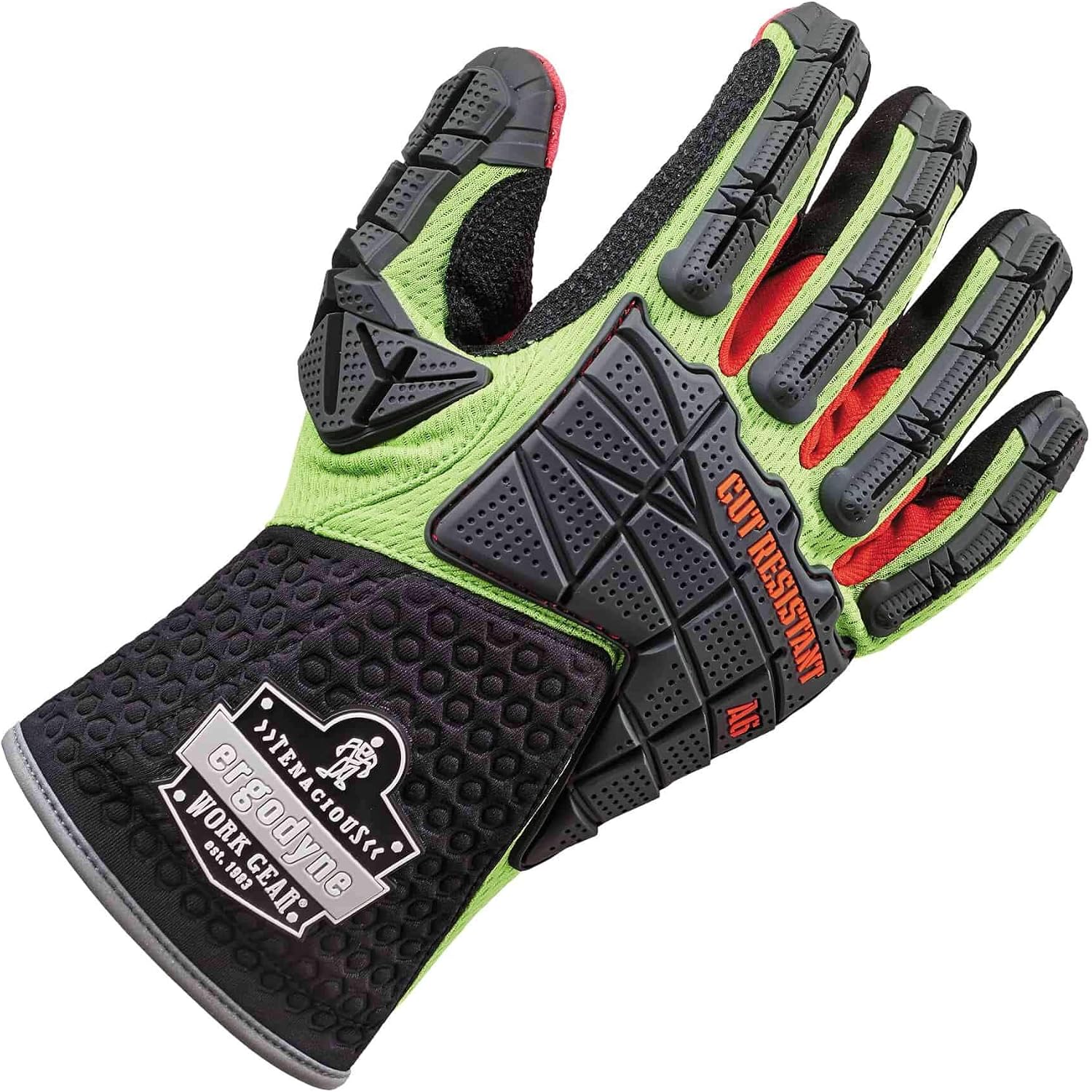 Work Gloves, Back of Hand Protection, Cut Resistant, Cut Level A6 ...