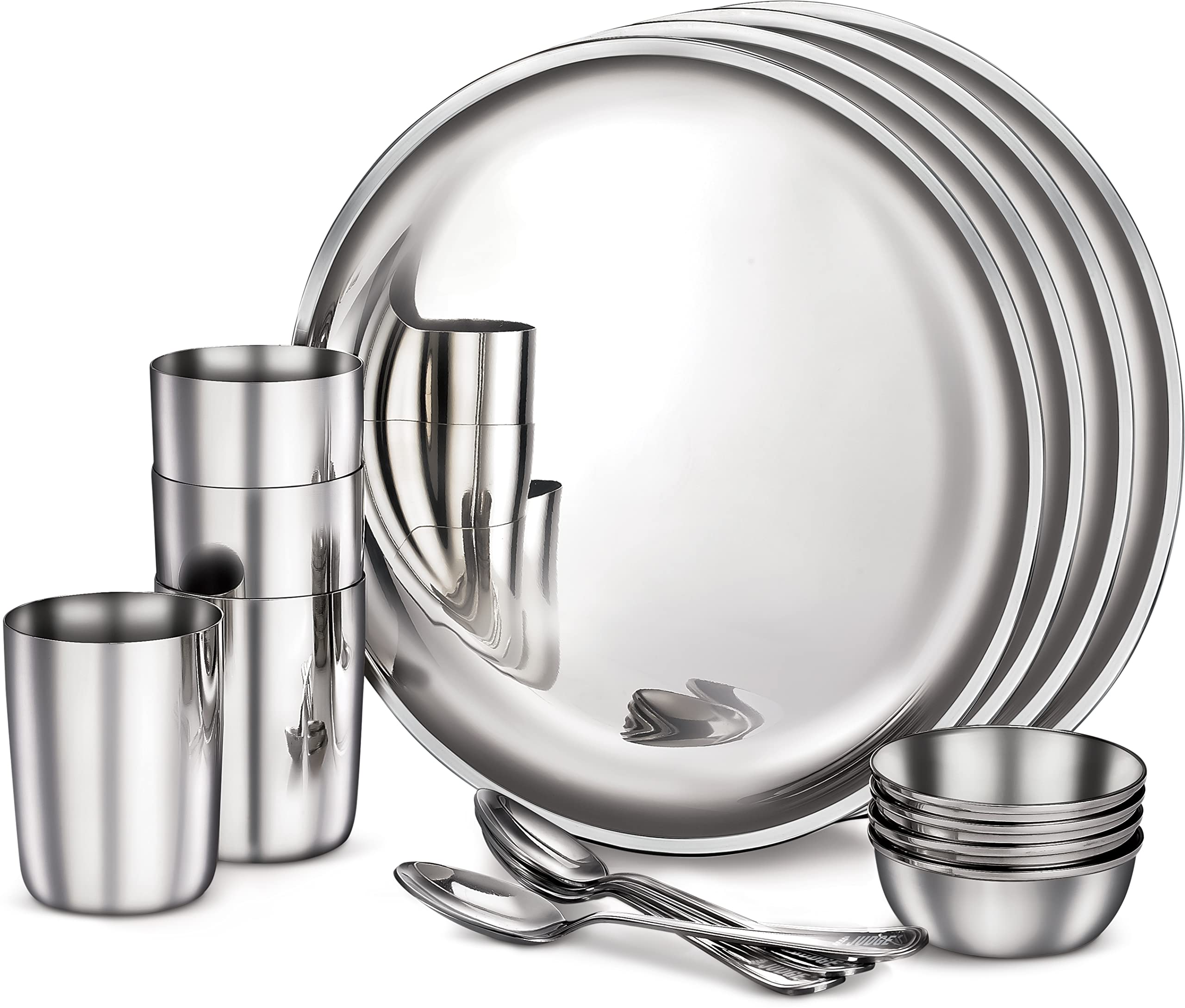 Judge by Prestige Classic Stainless Steel Dinner Set, Set of 16 Pieces ...