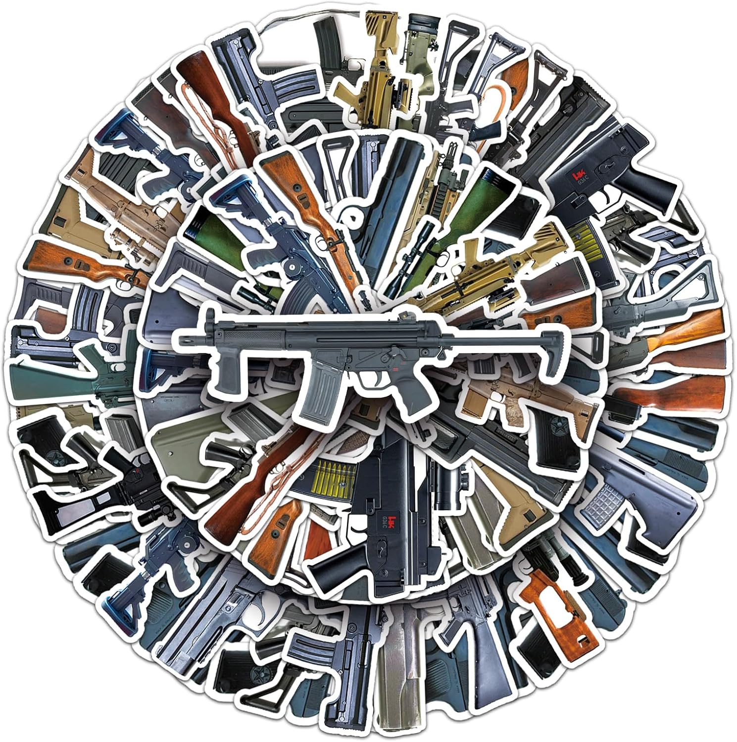 Amazon.com: Gun Free Zone Stickers Gun Stickers Pack 50pcs-Suitable for ...