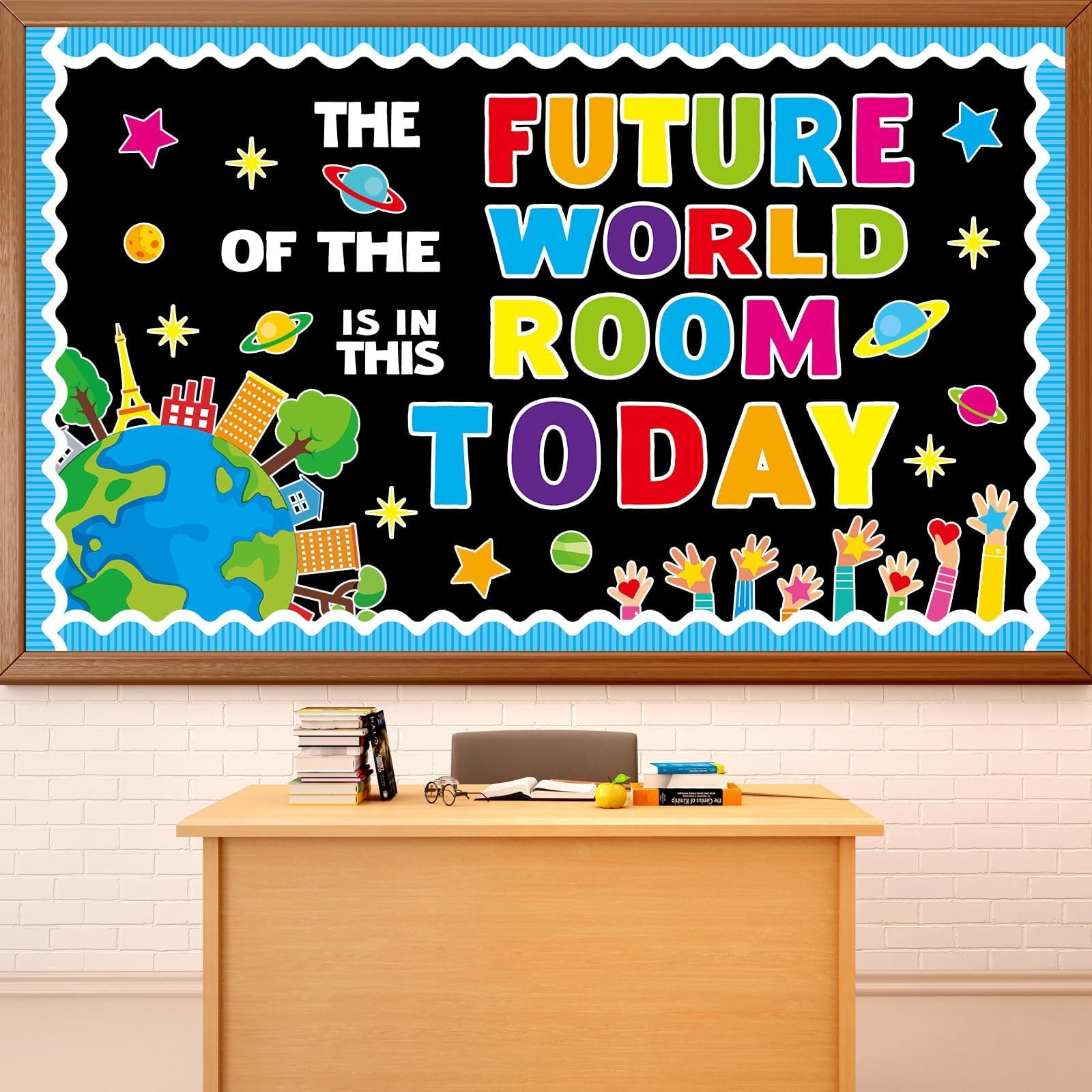 Amazon.com : Justforjoyful Motivational Bulletin Board Decoration Set ...