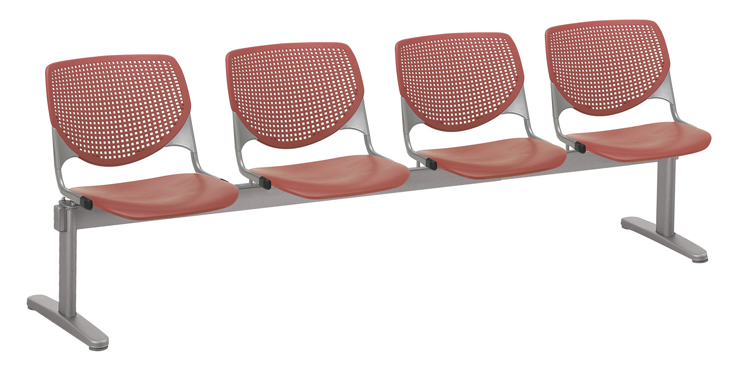 Amazon.com - KFI Seating KOOL 4 Seat Beam Bench, Coral - Table Benches