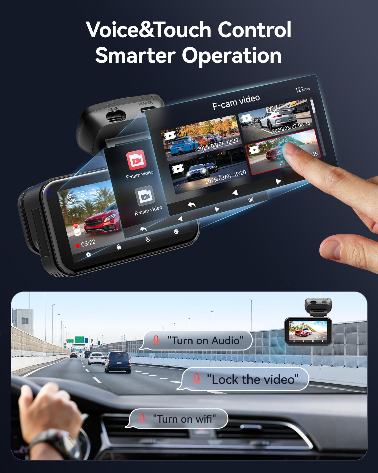Snapklik.com : REDTIGER ViewClear 70 4K+2.5K Dash Cam Front And Rear ...
