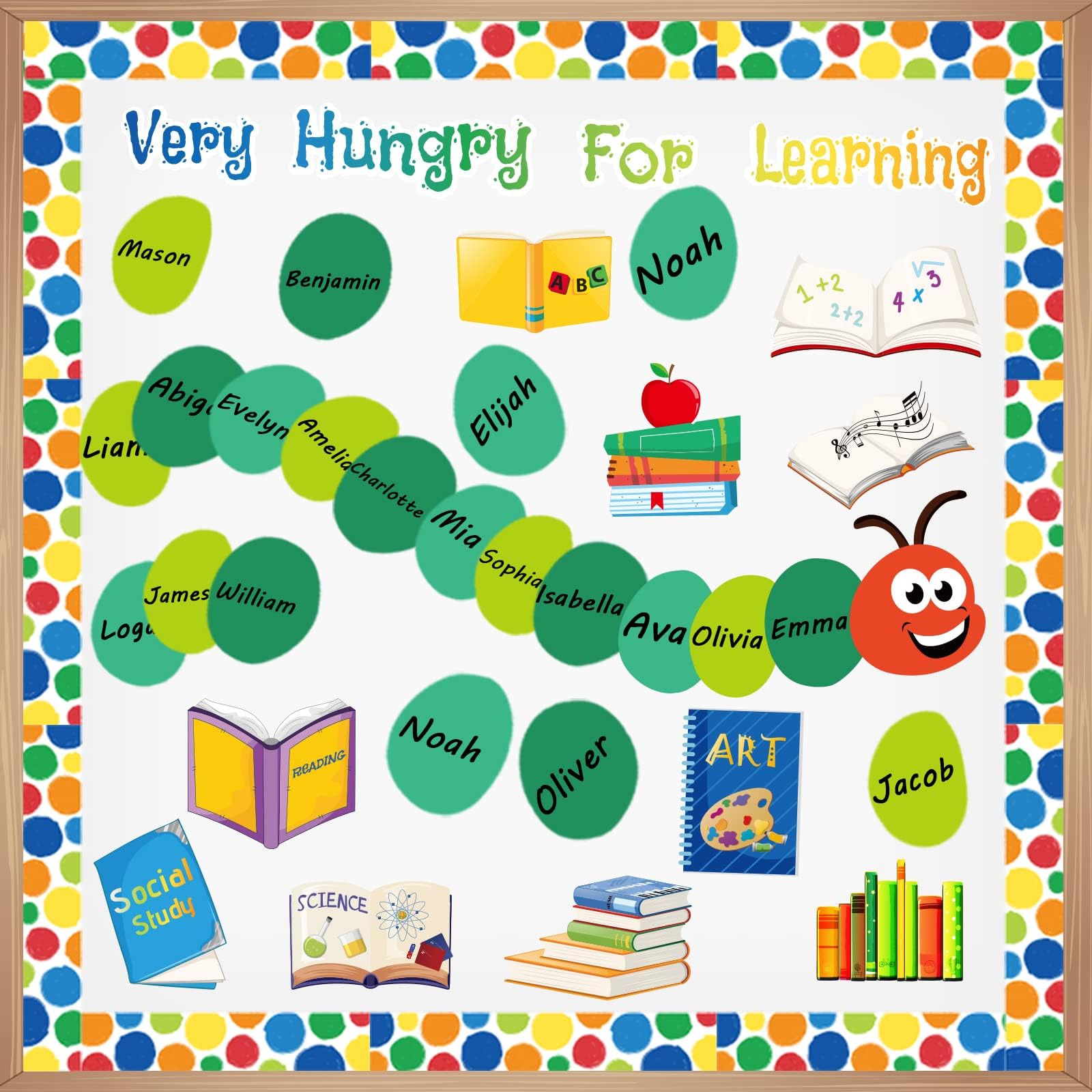 Amazon.com : Caterpillars Bulletin Board Decoration Set Mix Caterpillar ...