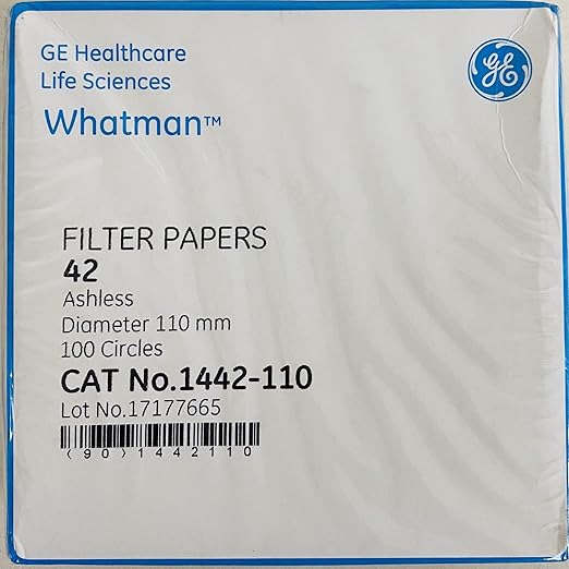 Whatman Filter Papers, grade 42, 1442-110, 100/pack : Amazon.in ...