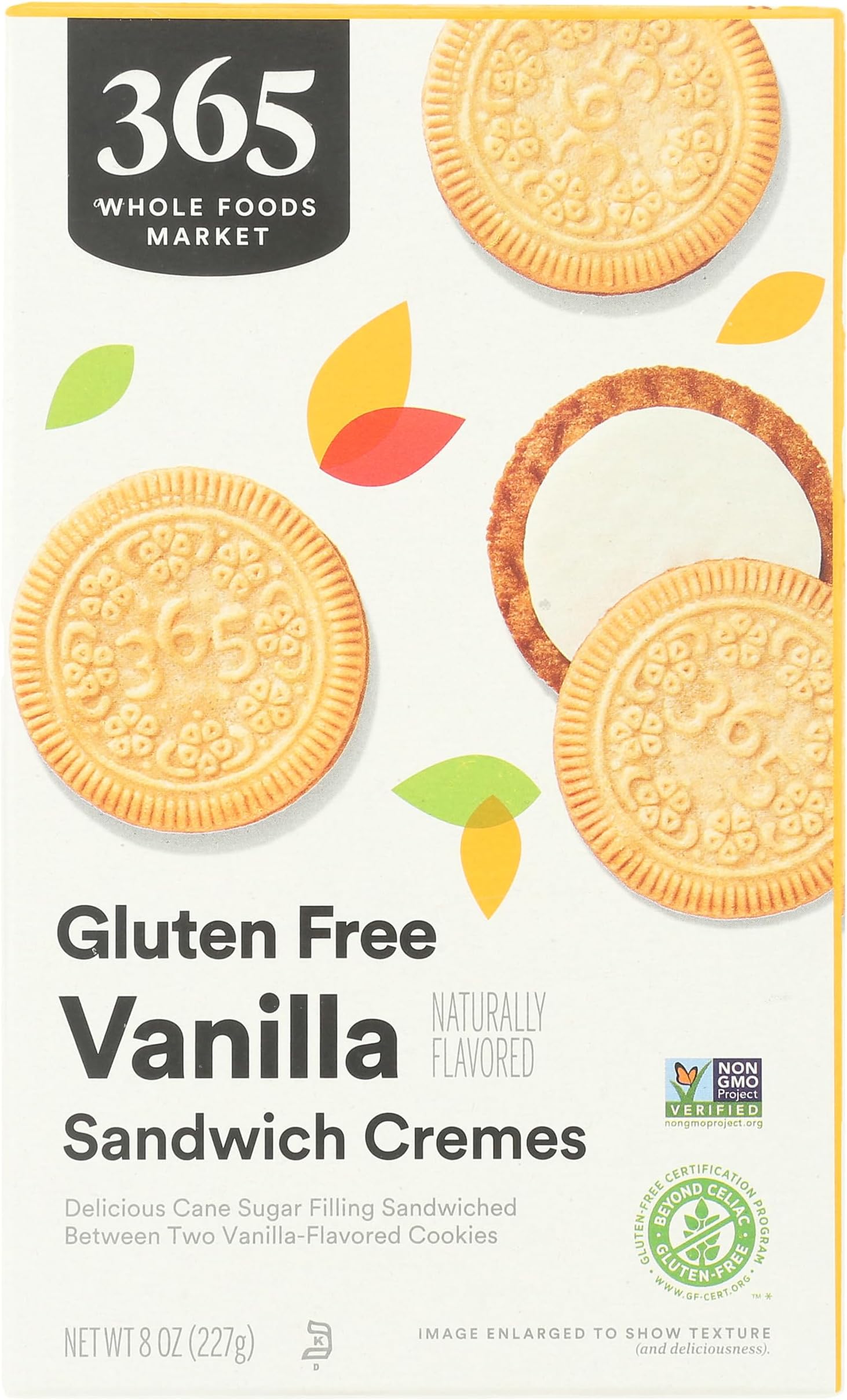 Amazon.com: 365 by Whole Foods Market, Chocolate Sandwich Creme Cookies ...