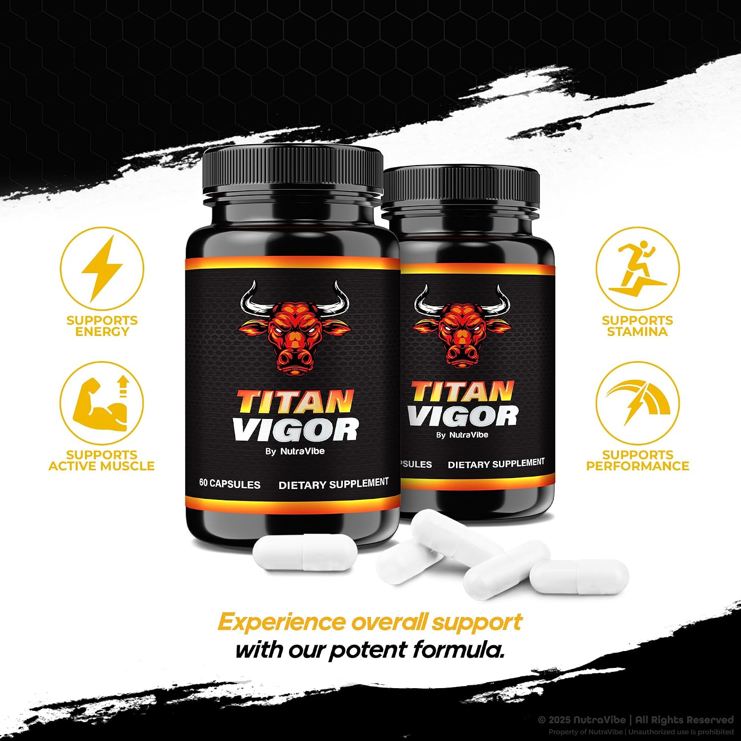 Pacote duplo de Titan Vigor – Fórmula Premium TitanVigor para Energizar ...