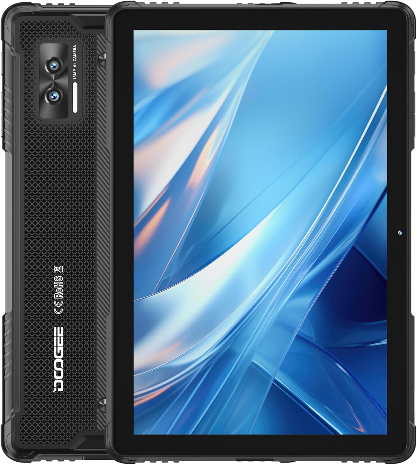 DOOGEE R08 Rugged Tablet 10.1 Inch Tablet, Waterproof Android Tablet ...