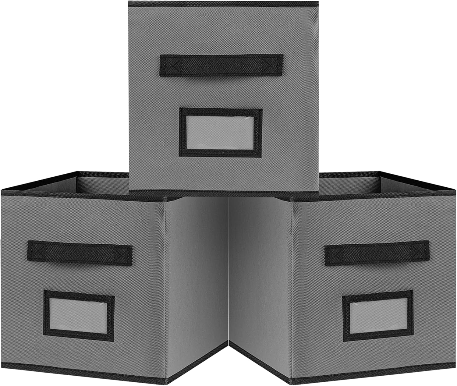 Tudefy Cube Storage Boxes 25 X 25 X 25cm Storage Cubes With Name Card Tudefy Cube Storage Boxes 25 X 25 X 25cm Storage Cubes With Name Card