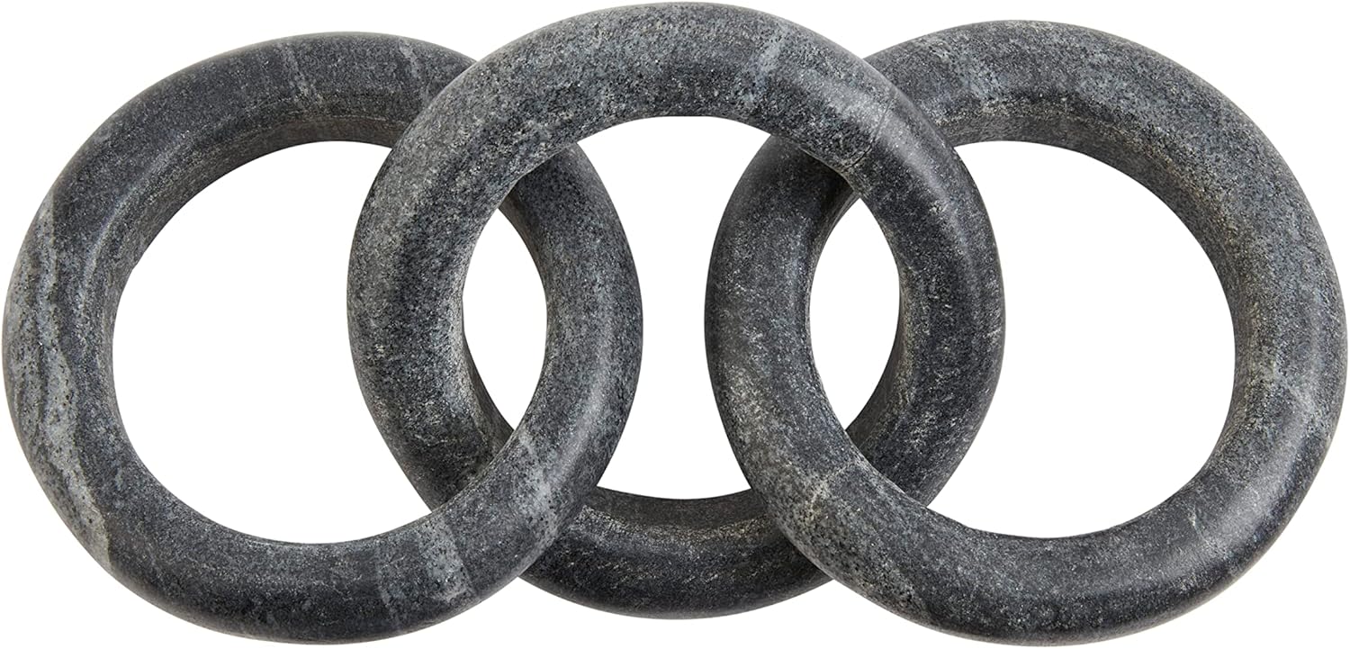 Amazon.com: Mud Pie Gray Marble Link; 14 1/2" x 4" : Home & Kitchen